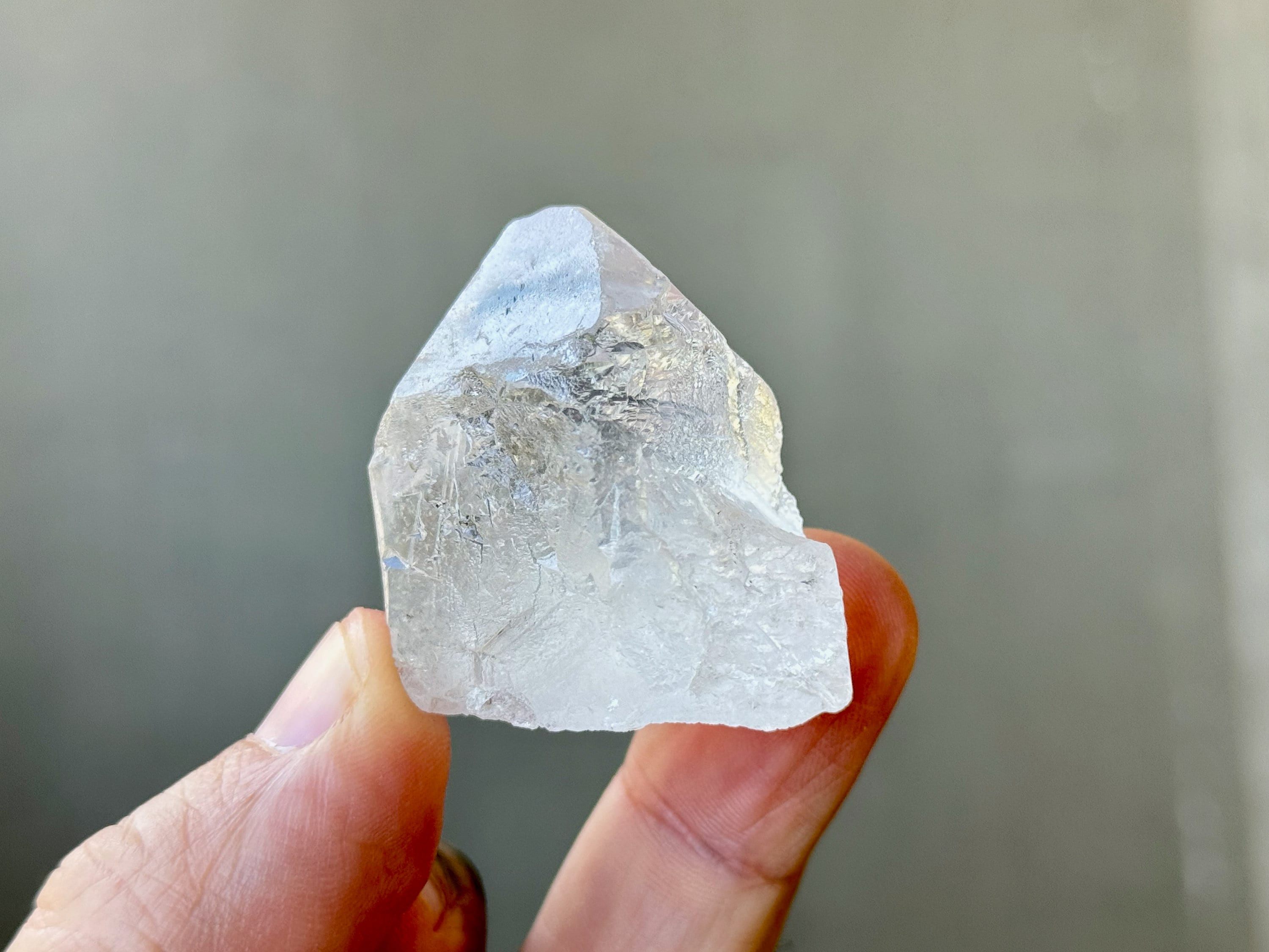 Dissolution Quartz Crystal with Beautiful Textures, Hydrothermally ...
