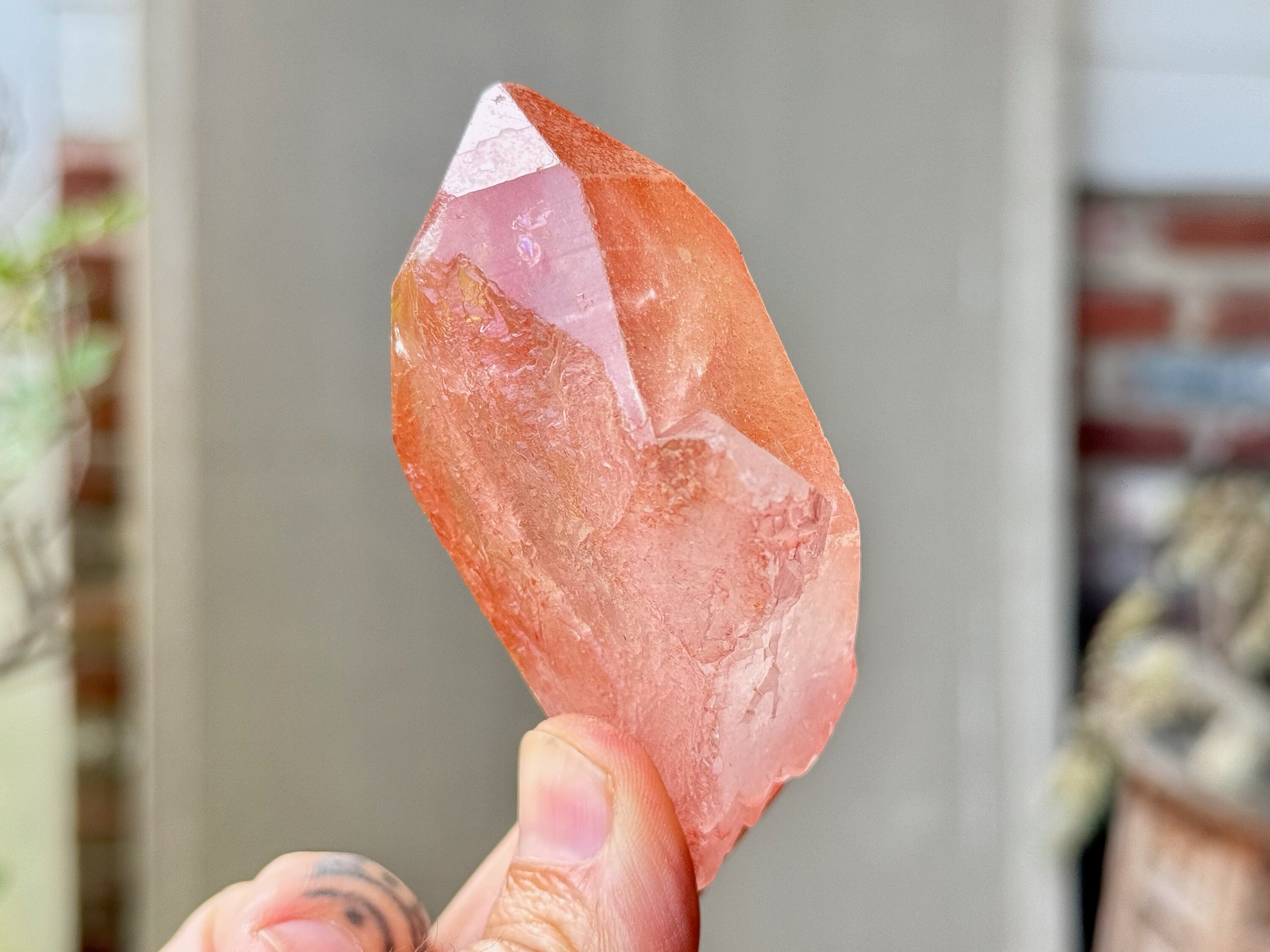 Pink Scarlet Temple Lemurian Quartz with and Vibrant Color, New Find ...