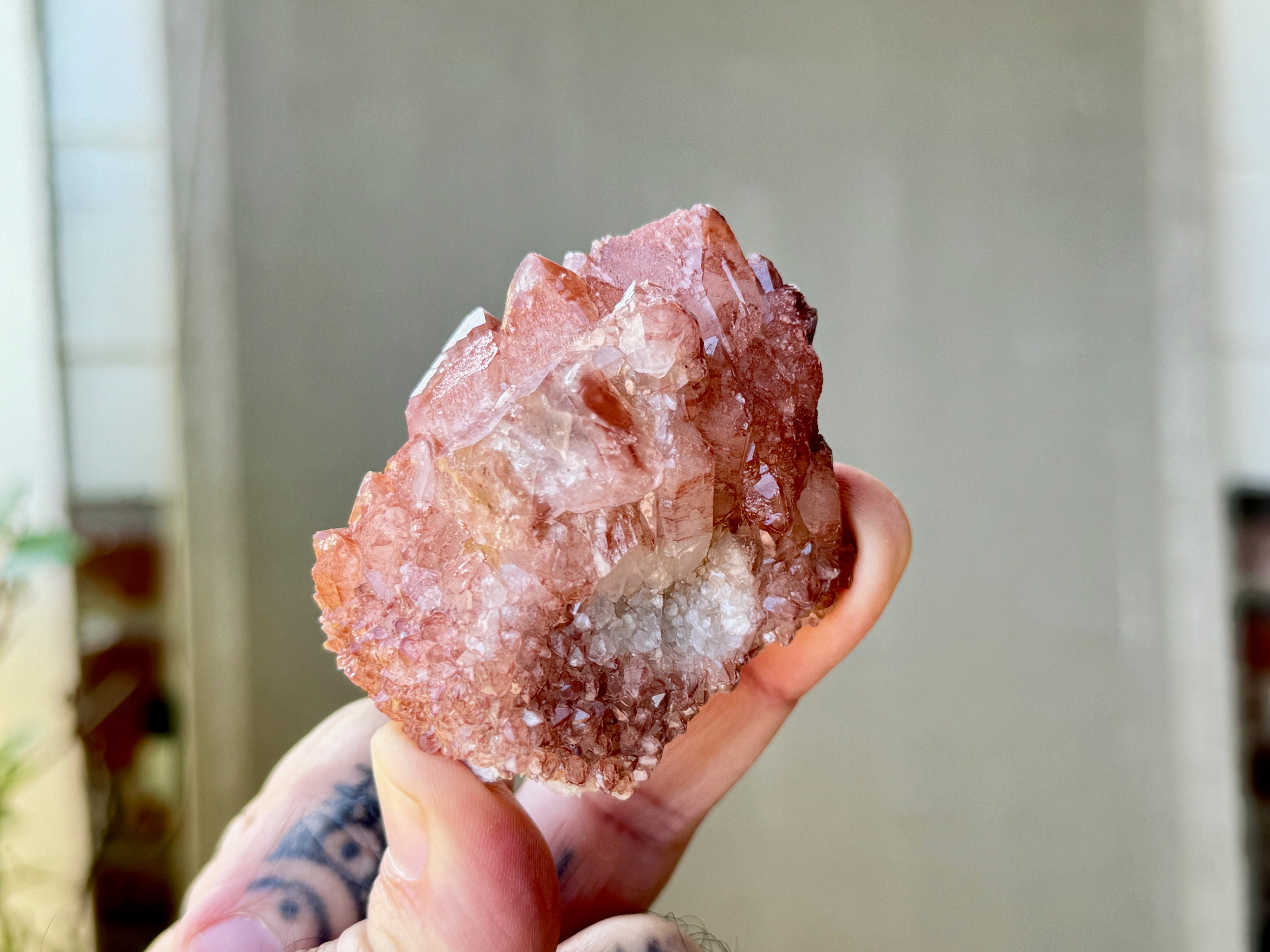 Red Dragon Quartz with Vibrant Pink Inclusions, New Find, Calming ...