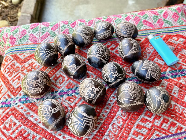 Shaman Rattle, Traditional Shipibo Gourd Shaker, Choice of Hummingbird ...