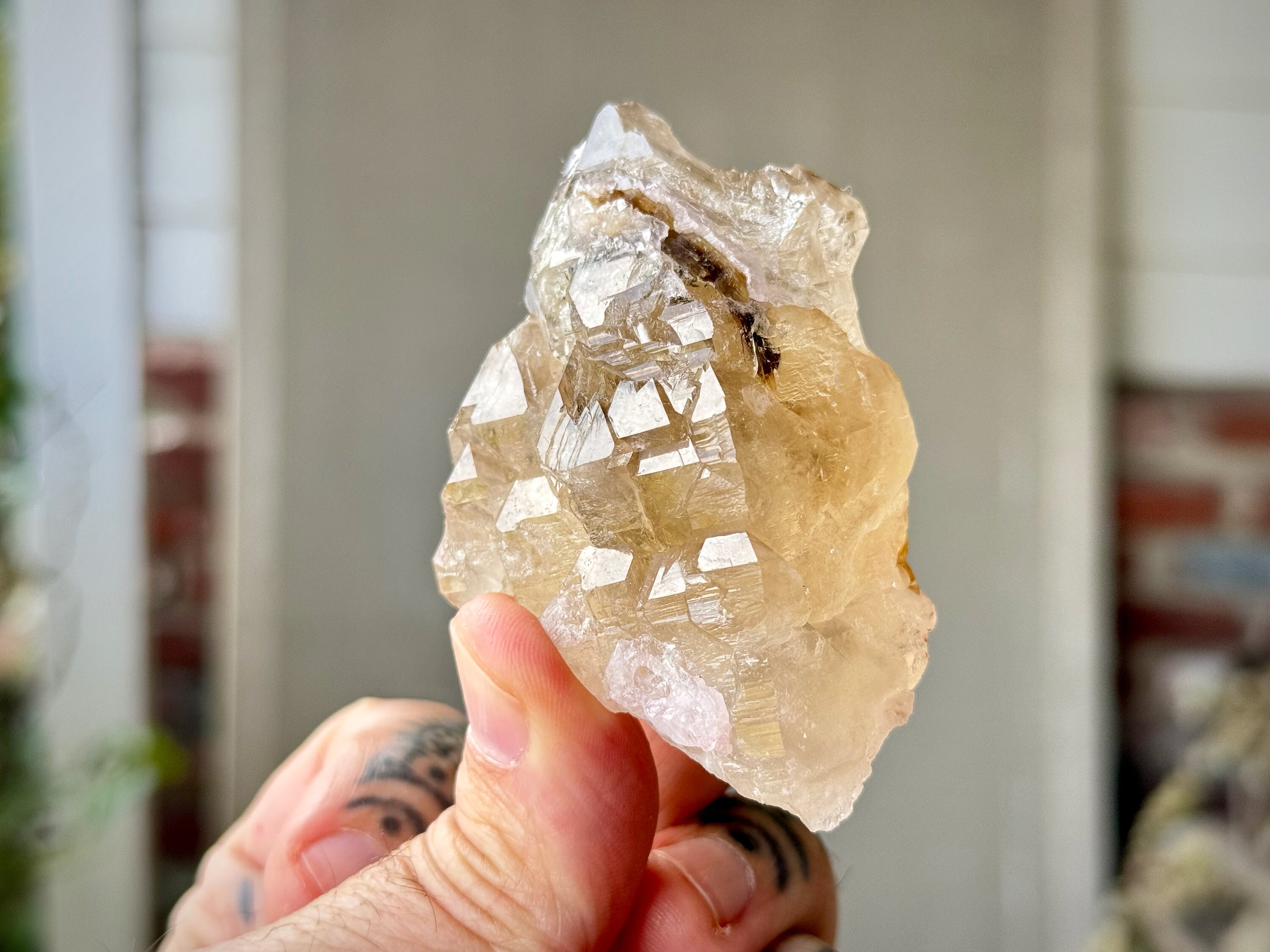 Elestial Citrine with Rare Rose Quartz Inclusion, Hand Selected from ...