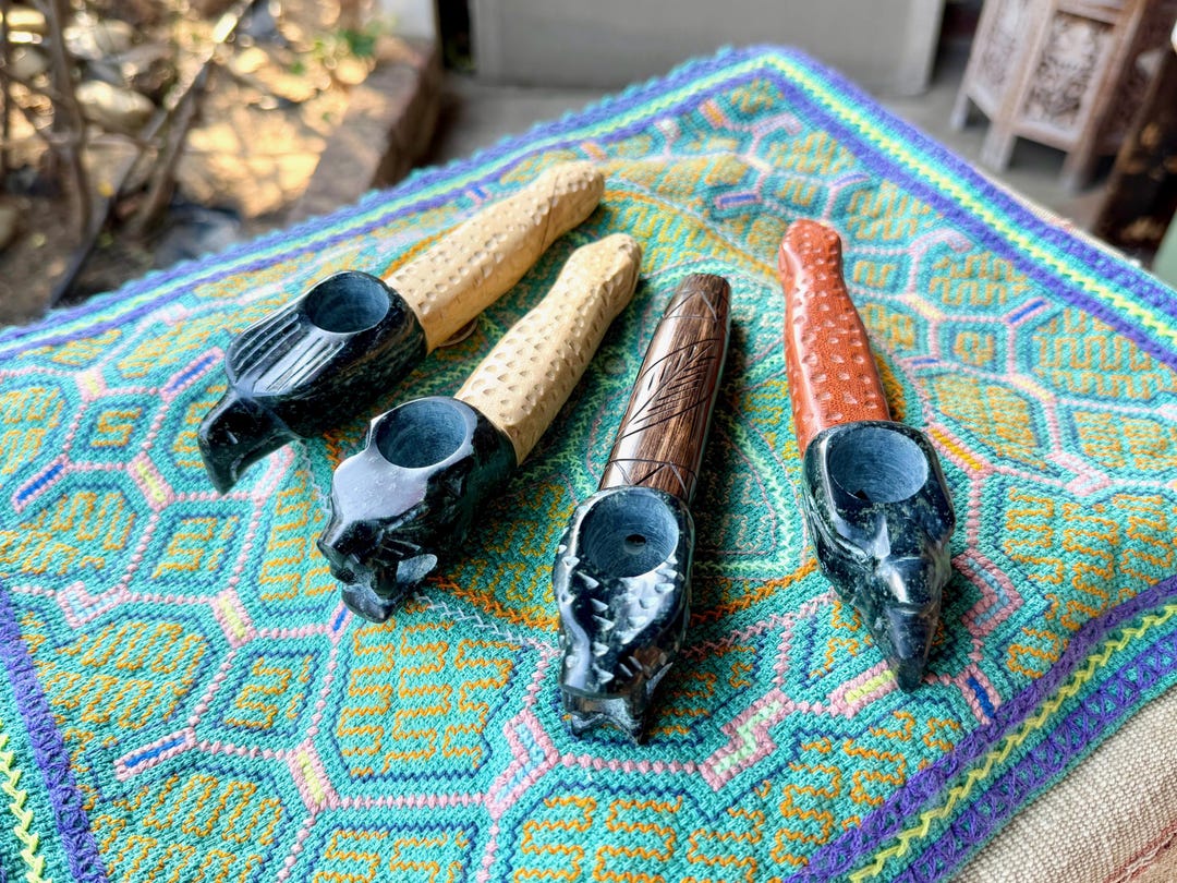 Animal Totem Pipe for Shamanic Ceremony, Choice of Eagle, Puma, Snake ...