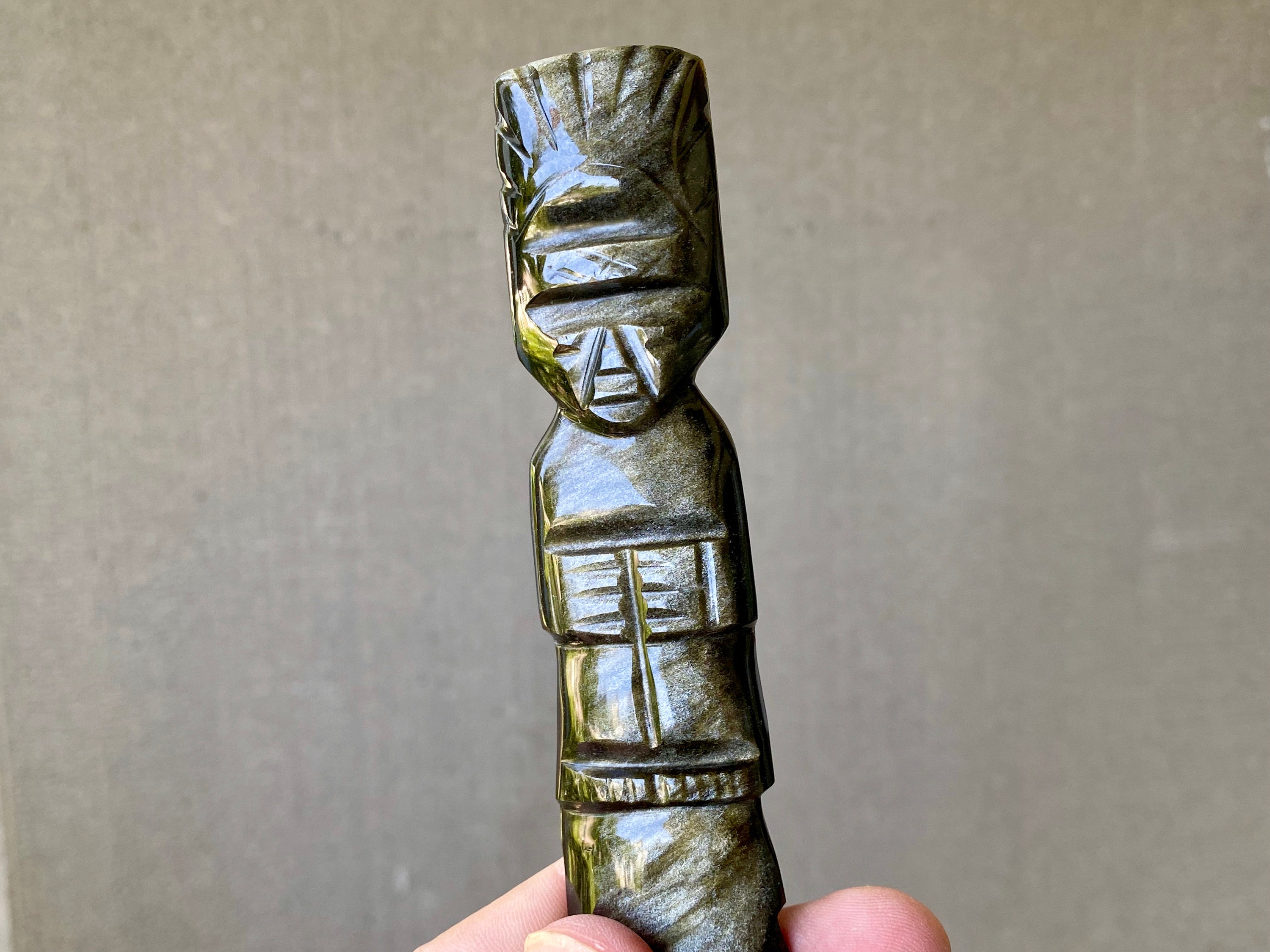 Ceremonial Dagger, Silver Sheen Obsidian Dagger, Mayan Athame ...