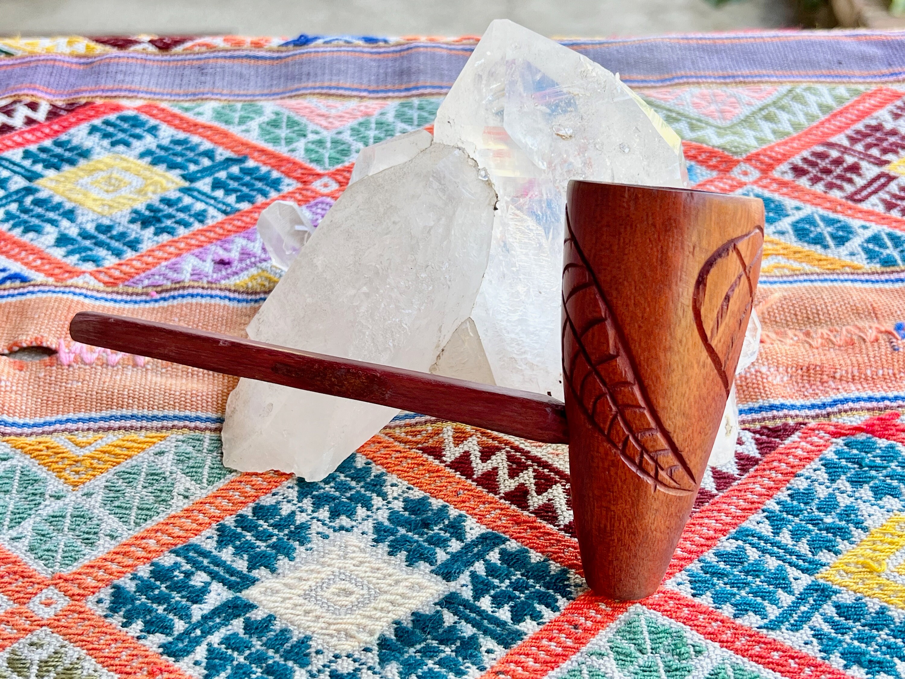 Mapacho Pipe by Peruvian Artist Luis Bocanegra, Solid Wood, Traditional ...