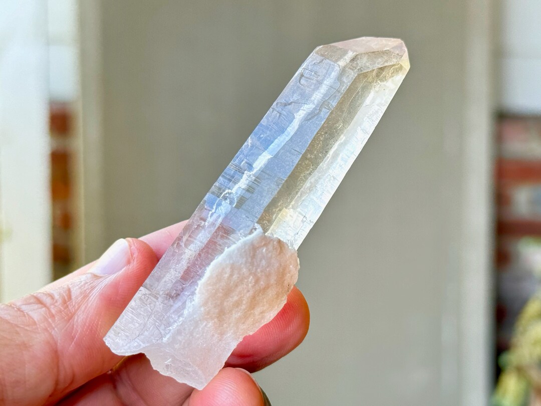 Rare Laser Quartz Crystal With Pale Pink Hue, New Find, Energetic ...