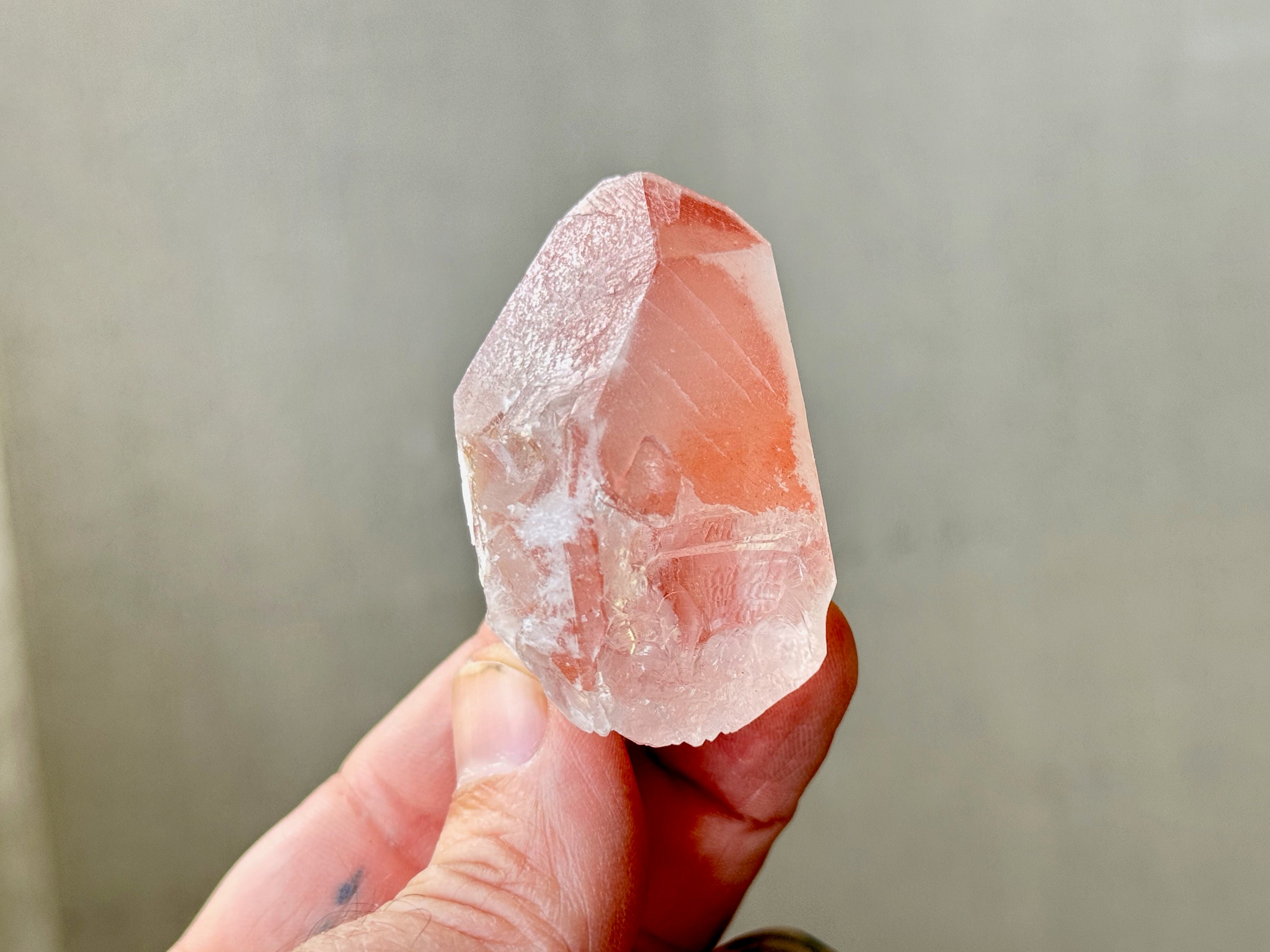 Pink Dreamsicle Lemurian Quartz with Vibrant Pink Hues, New Find, Dream ...