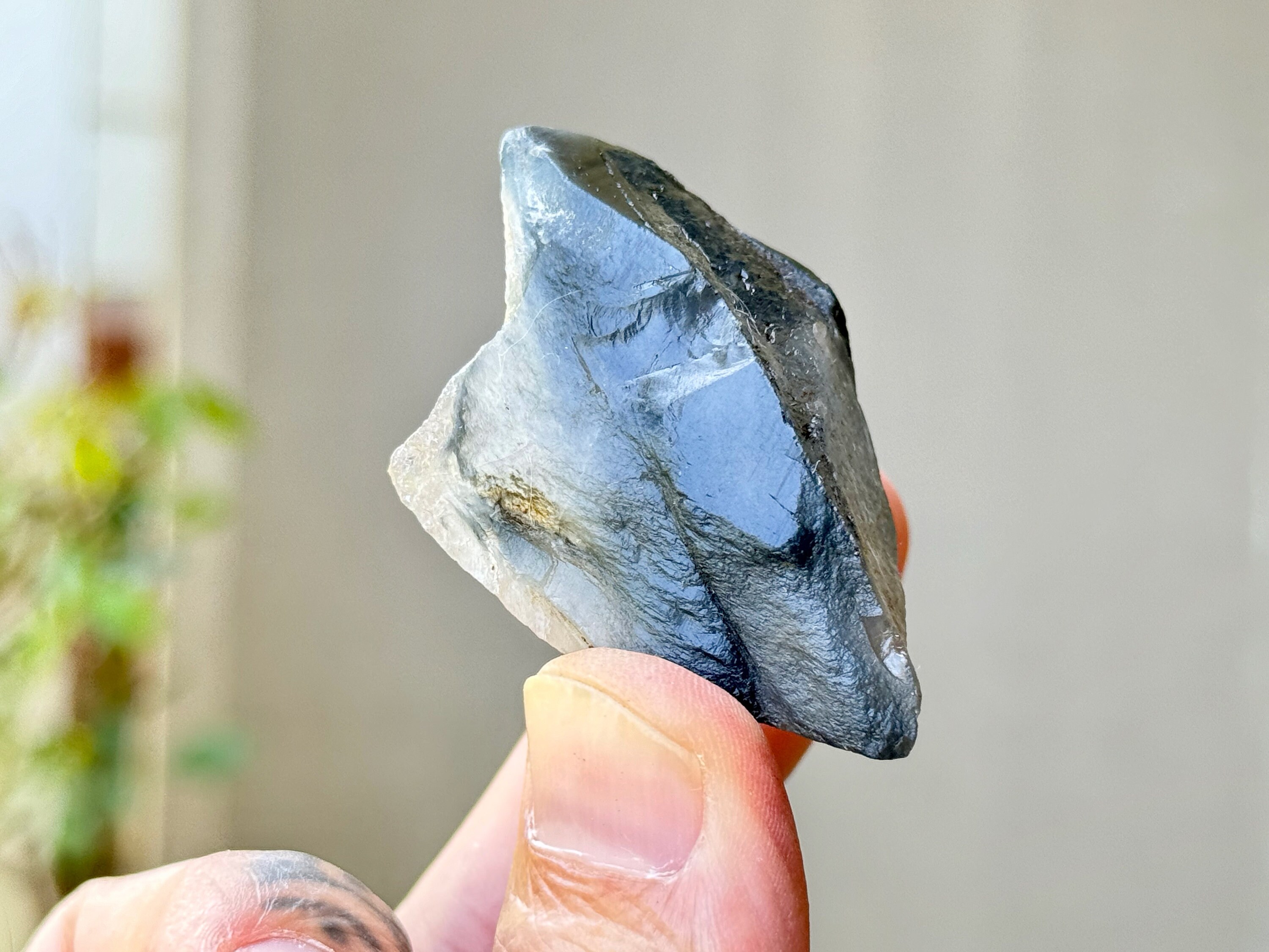 Blue Tara Nightshade Quartz with Vibrant Blue Riebeckite Inclusions ...