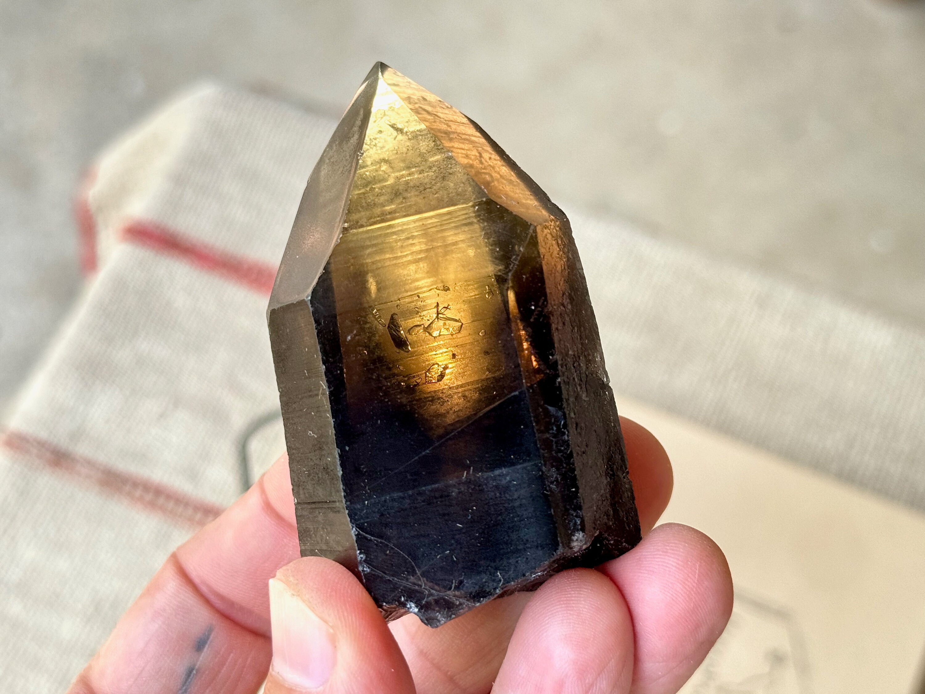 Shadow Healer Lemurian Quartz, New Find, Smoky Black Citrine Lemurian ...