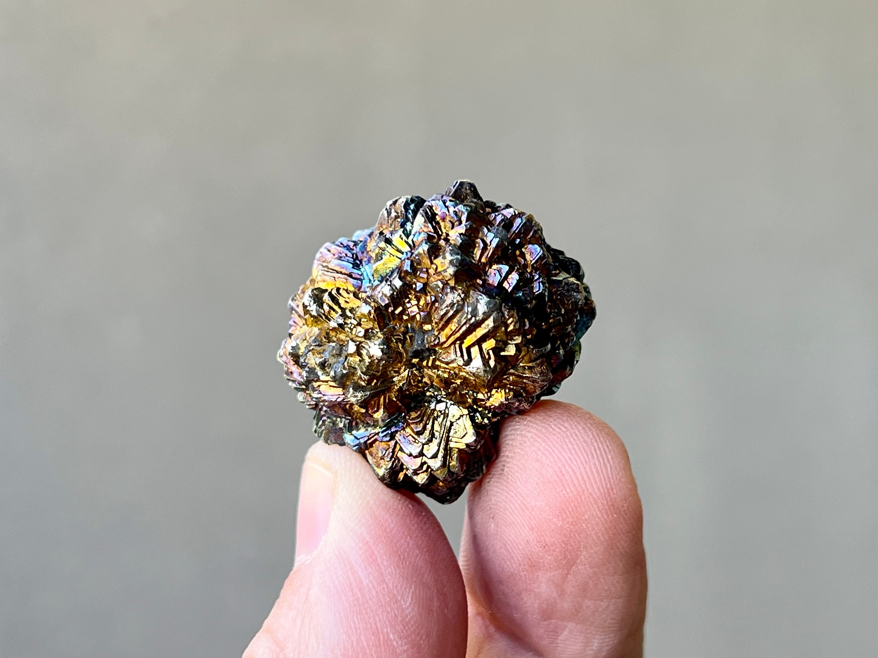 Rainbow Marcasite Nodule with Natural Iridescence, 38g, Golden Prophecy ...