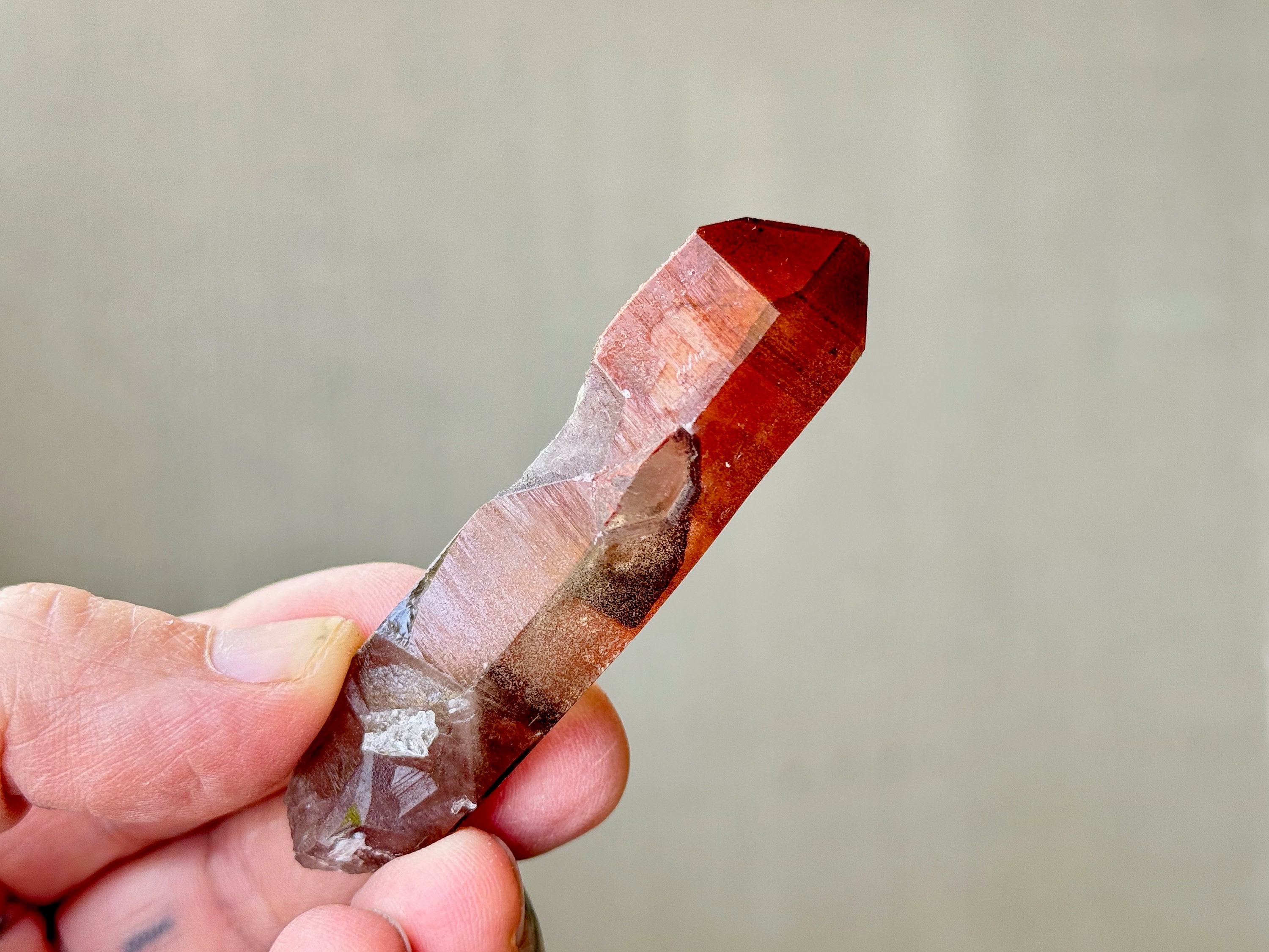 Red Hematite Quartz with Brilliant Red Hue, New Find, Grounding and ...