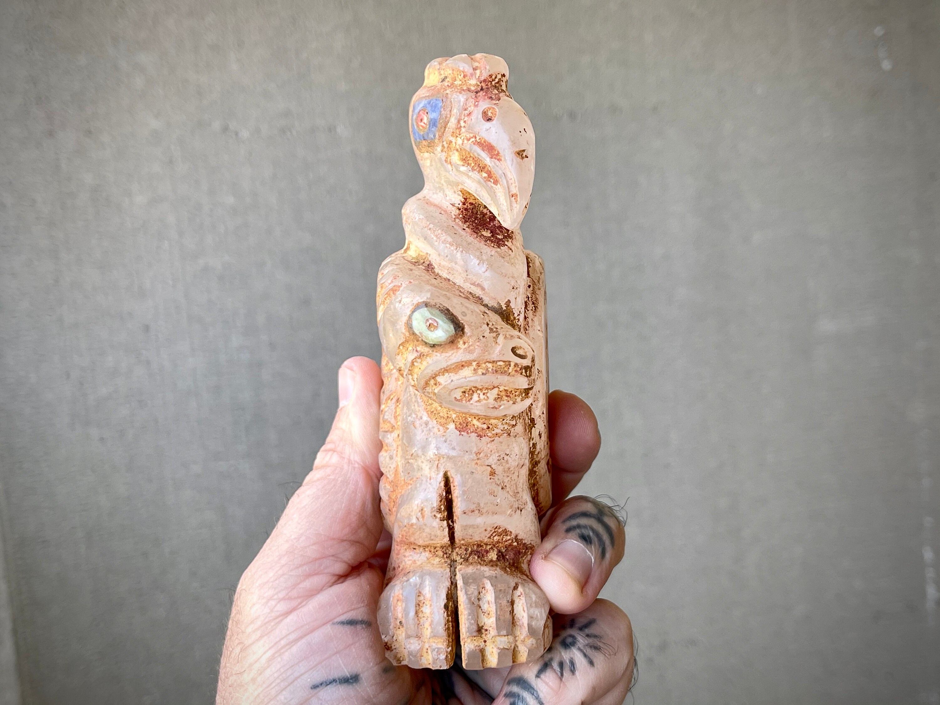 Condor and Serpent Statue by José Aguilar, Carved Crystal Condor and ...