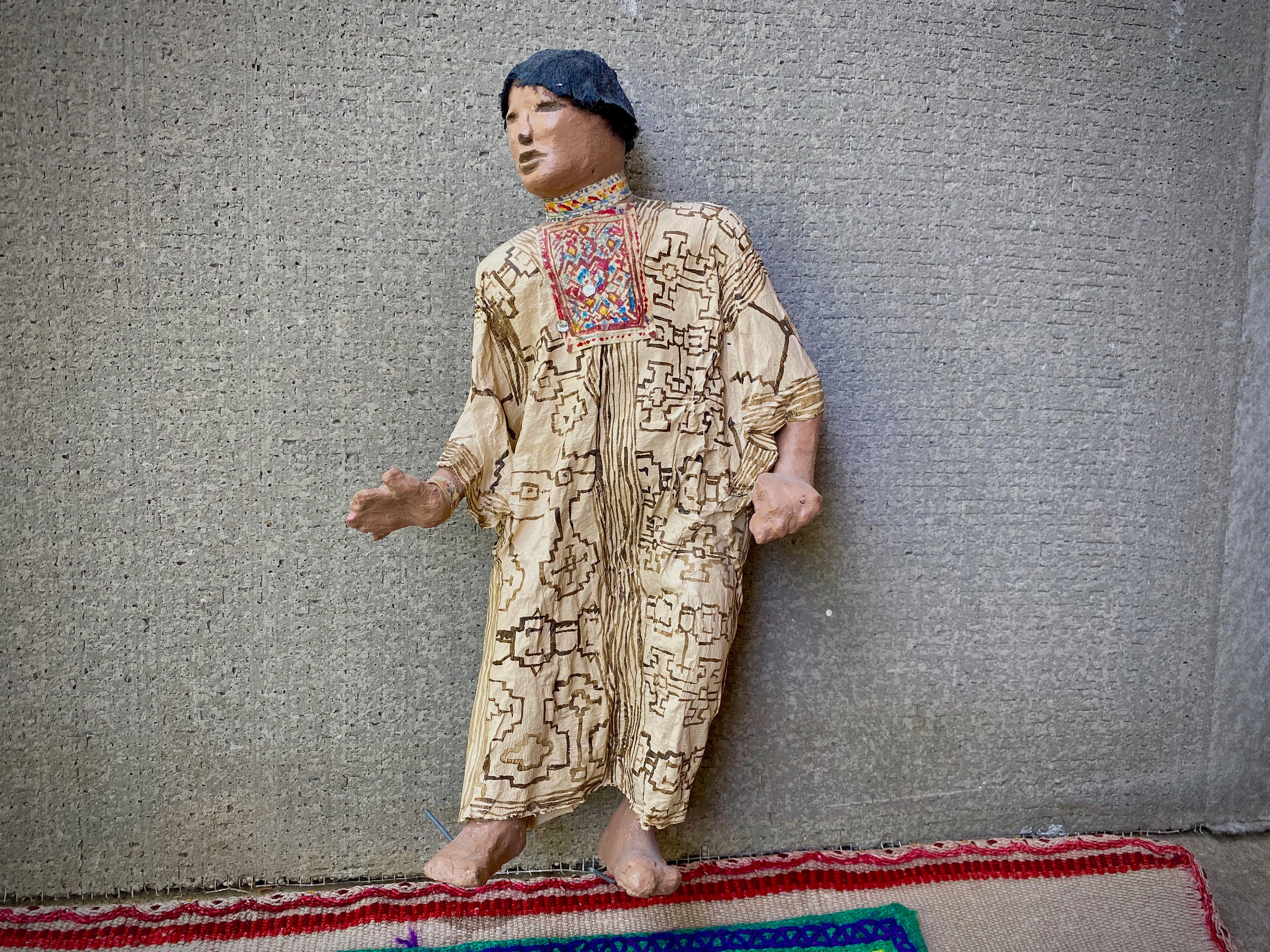 Vintage Peruvian Shipibo Shaman Figure from Museum Display, Shamanic ...