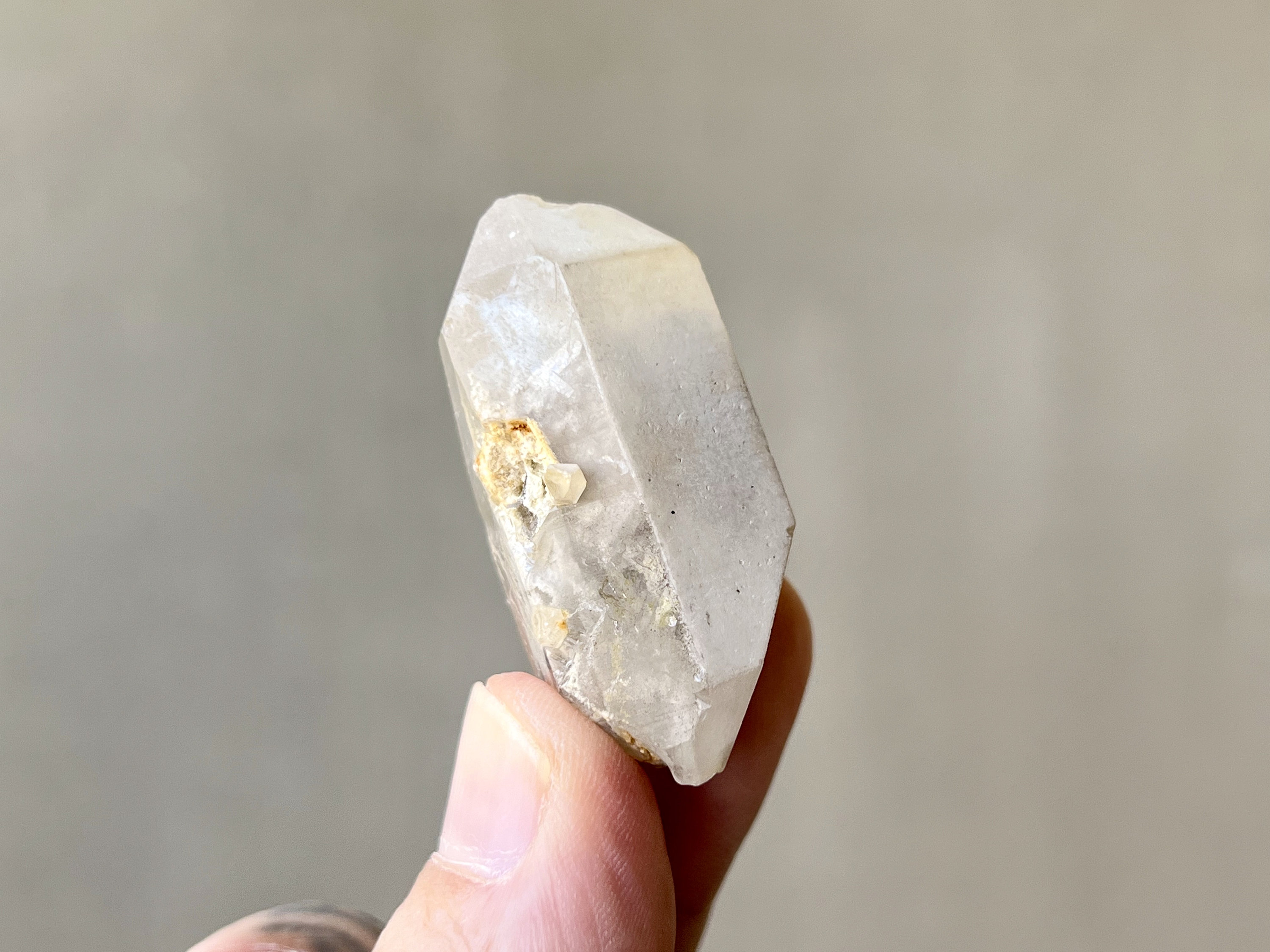 White Phantom Smoky Quartz with Kaolinite (Clairaudience, Purification ...