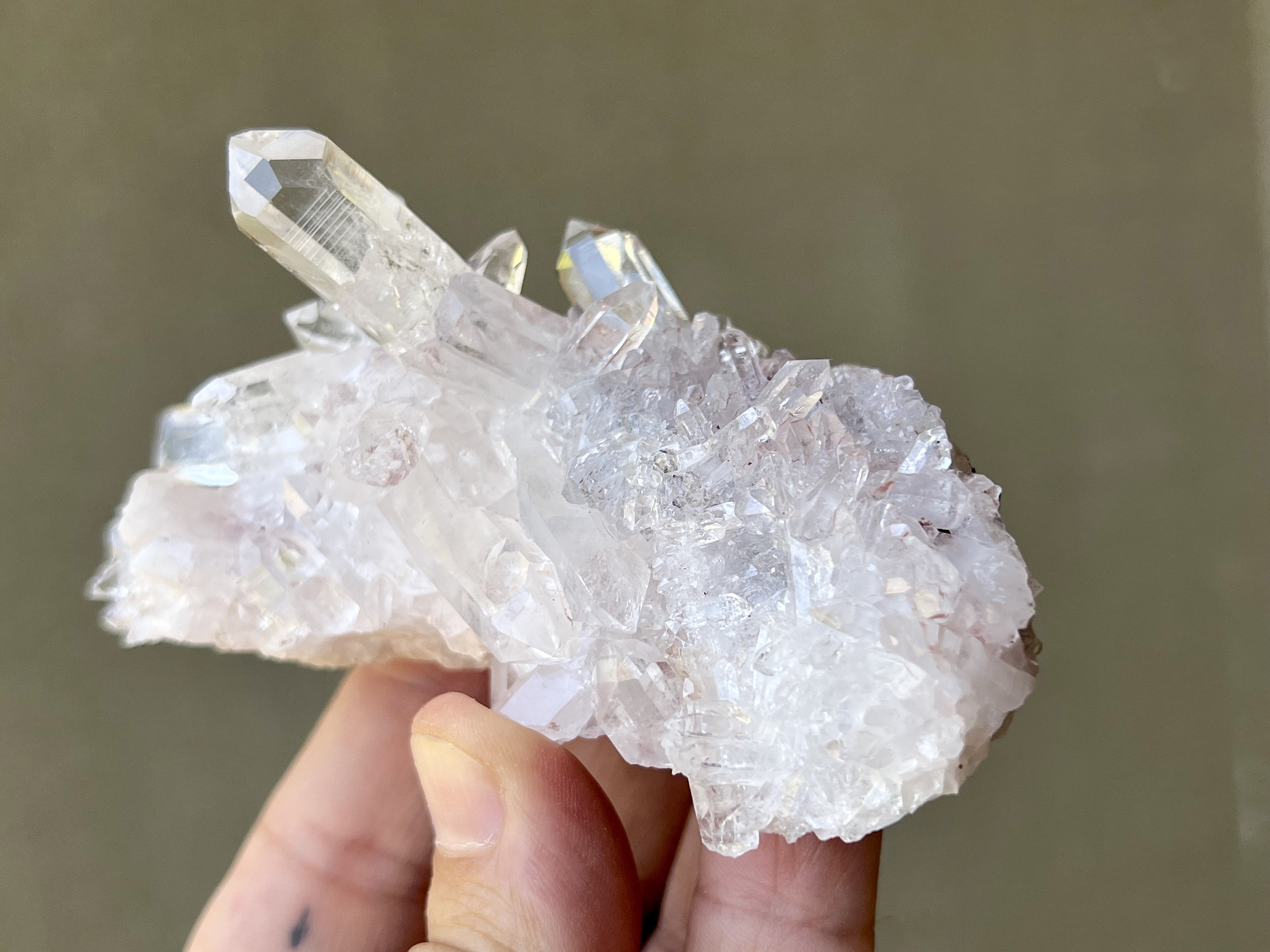 Pink Lemurian Quartz Crystal, New Rare Find, Pink Colombian Lemurian ...