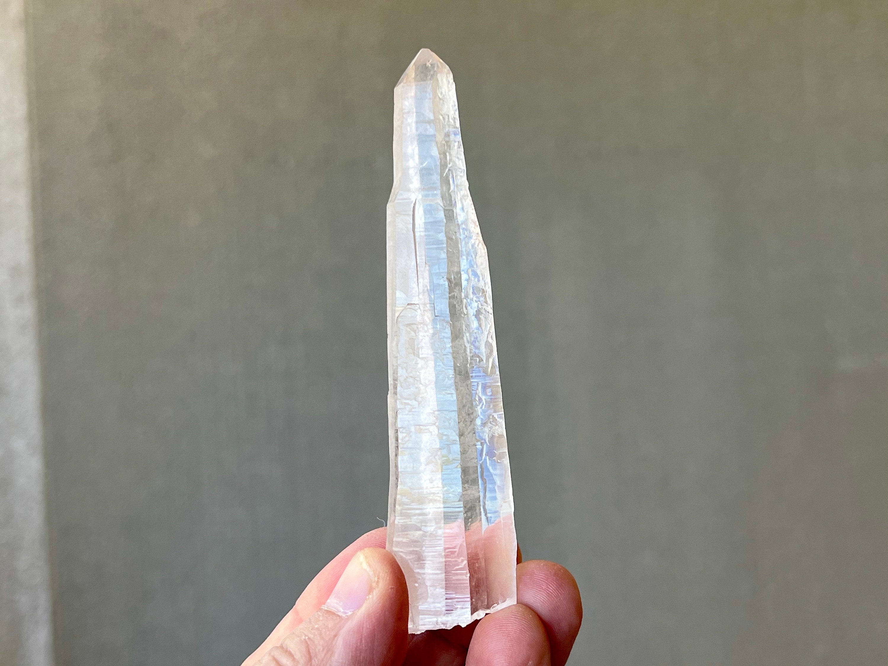 Laser Quartz Crystal, Water Clear Quartz with Naturally Etchings, New ...