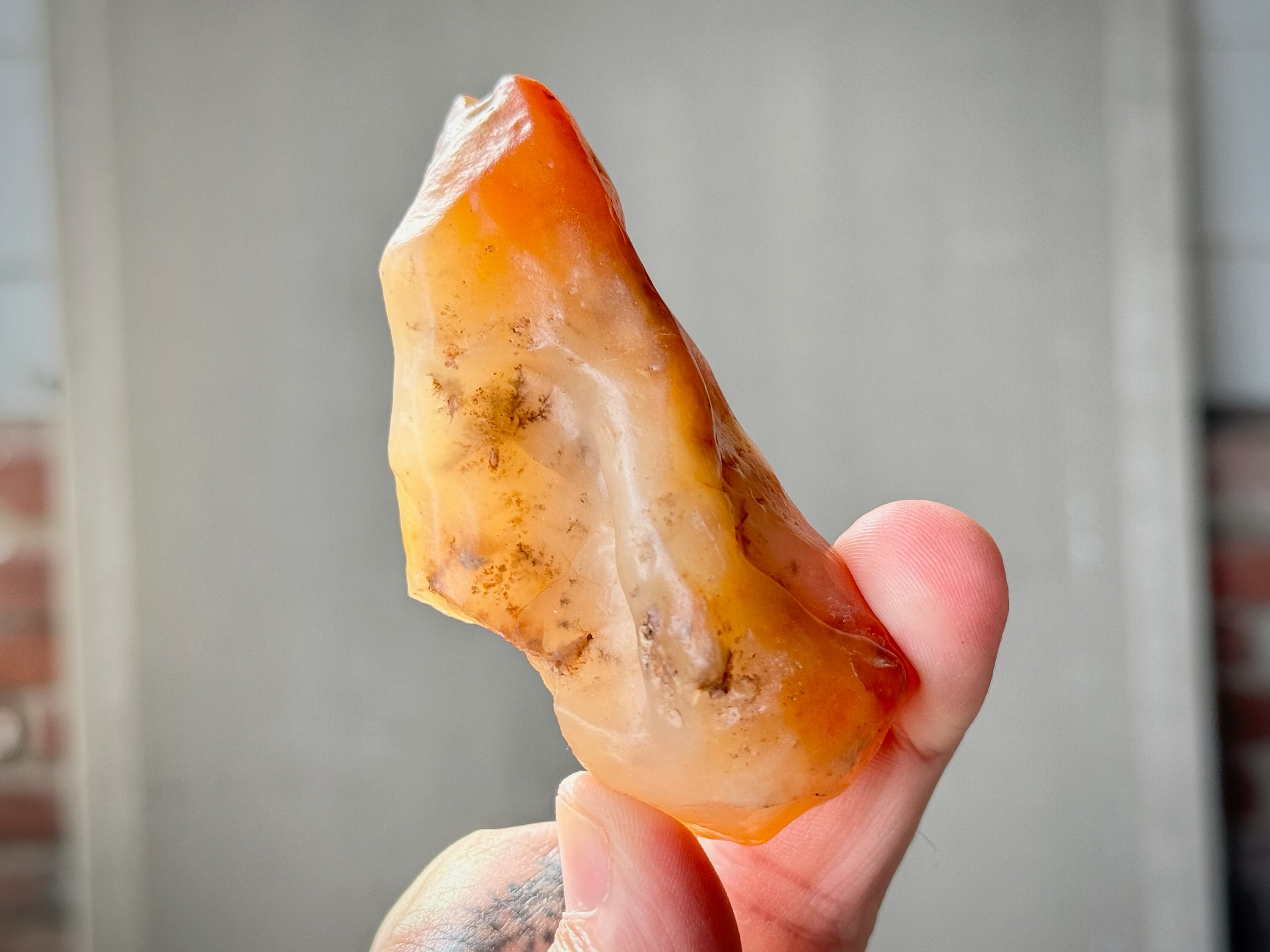 Yellow Jade, Rare Find, Natural Raw Yellow Jade with Vibrant Orange ...