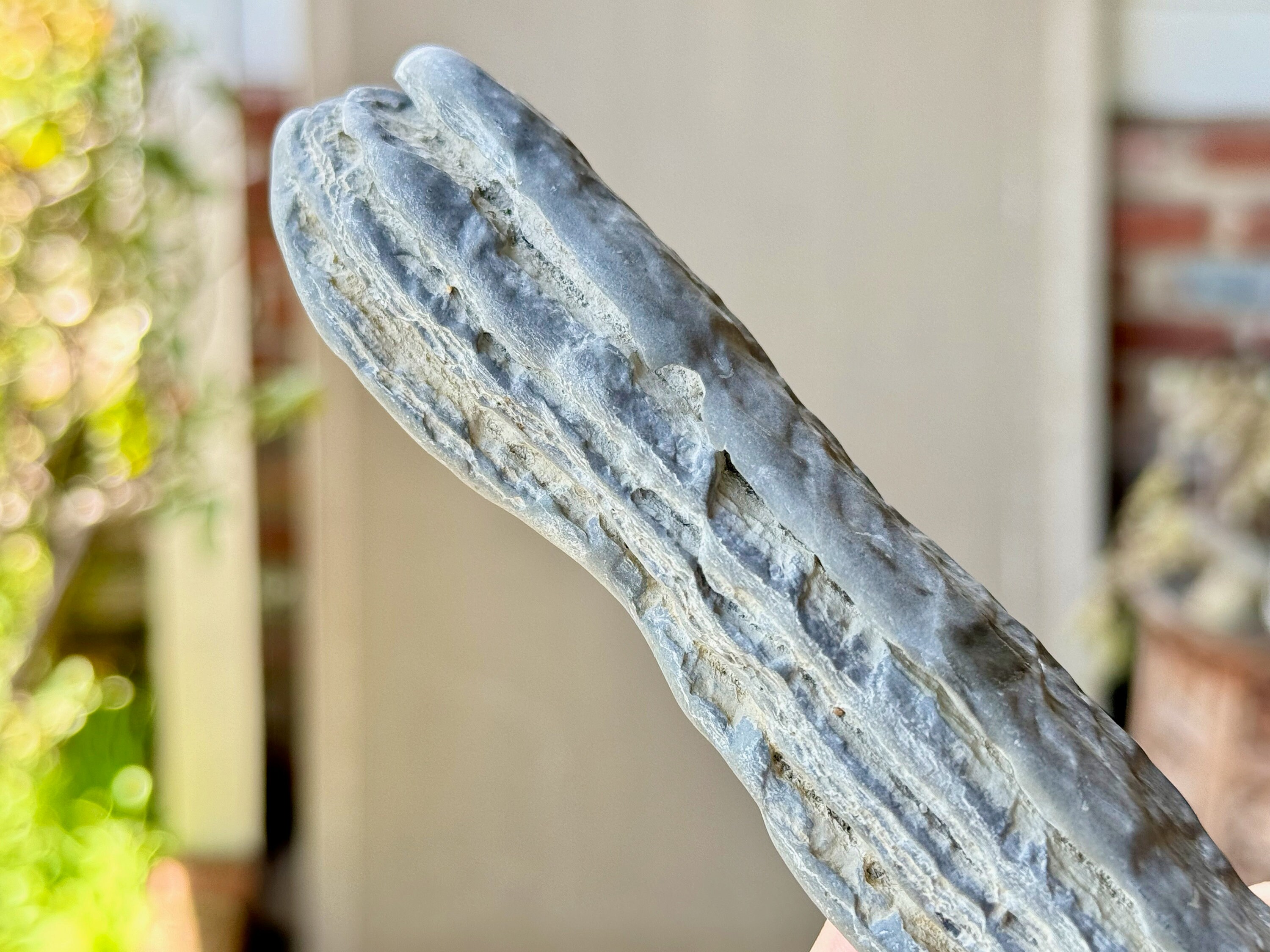 Fairy Stone, Serpent Wand Staff Formation, Natural River Stone ...