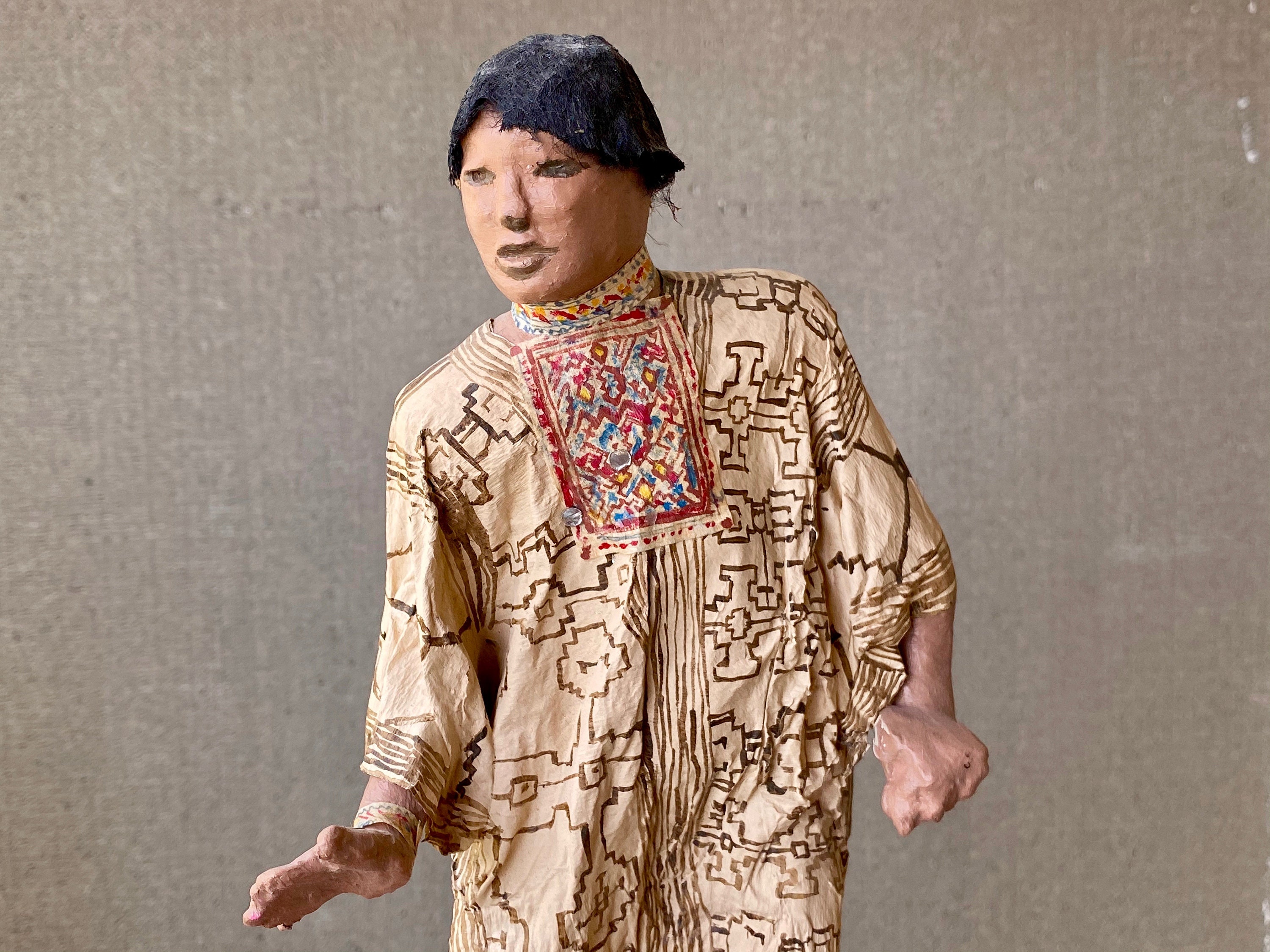 Vintage Peruvian Shipibo Shaman Figure from Museum Display, Shamanic ...