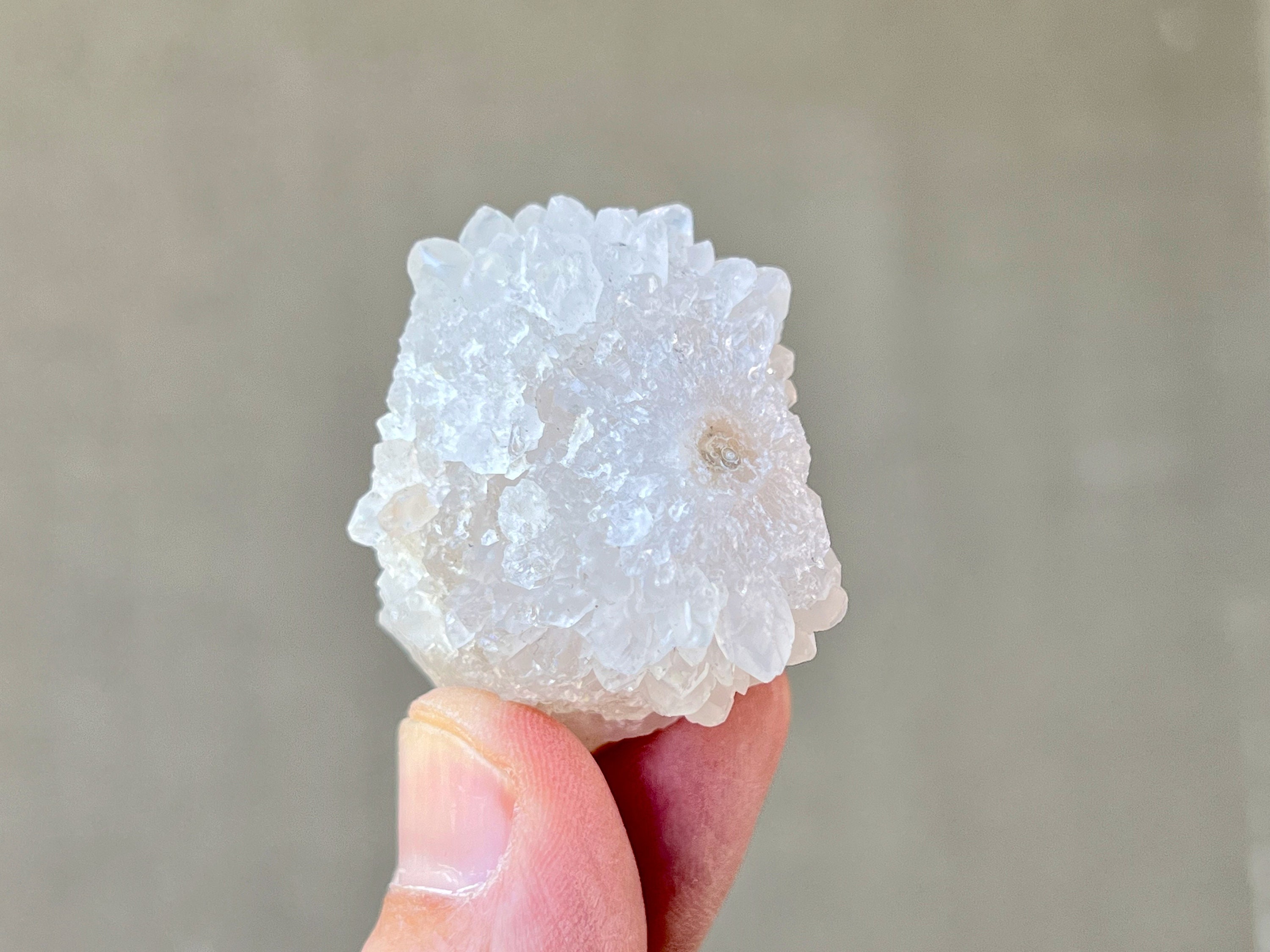 Iris Quartz Crystal Stalactite with Rhodium, 43g, Rainbow Quartz ...