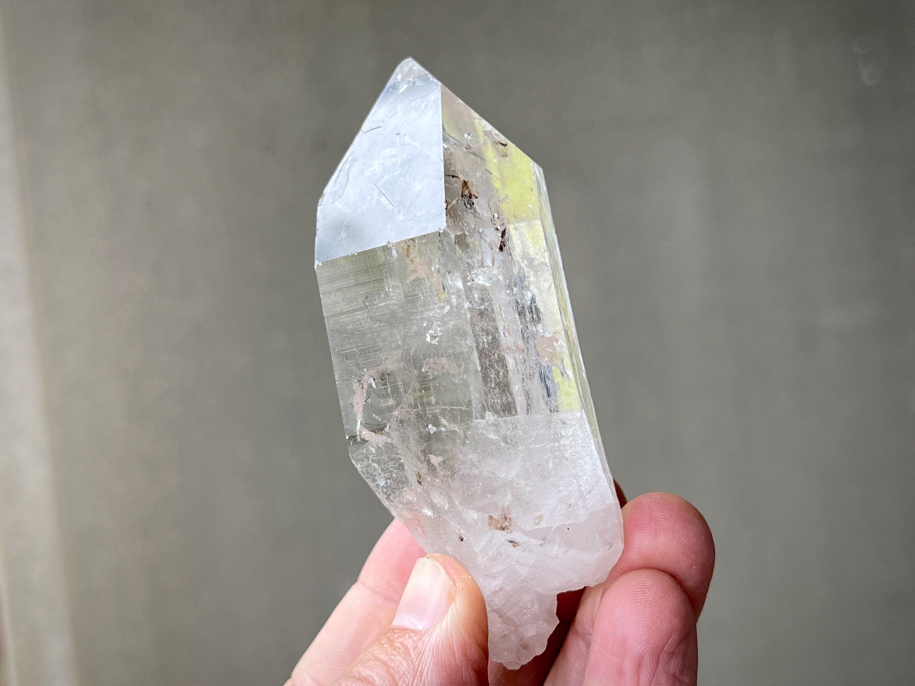 Cathedral Quartz Crystal, New Find, Water Clear Quartz with Self-Healed ...