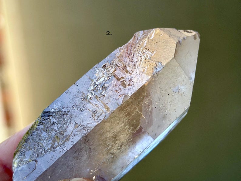 Pink Starbrary Quartz, Choose ONE of Eight, Hematite Quartz With Star ...