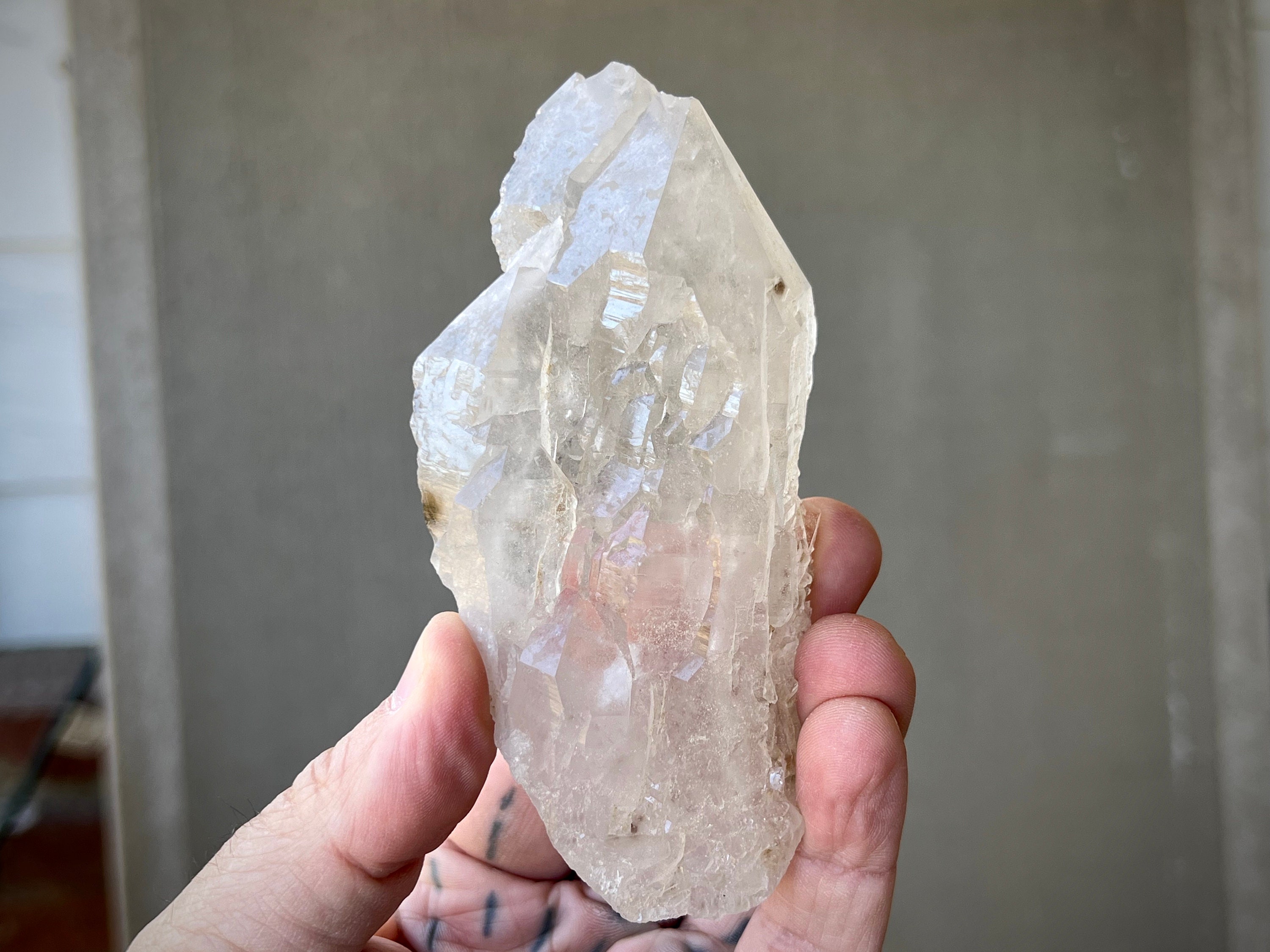 Cathedral Quartz Crystal with Beautiful Textures, New Find, Akashic ...