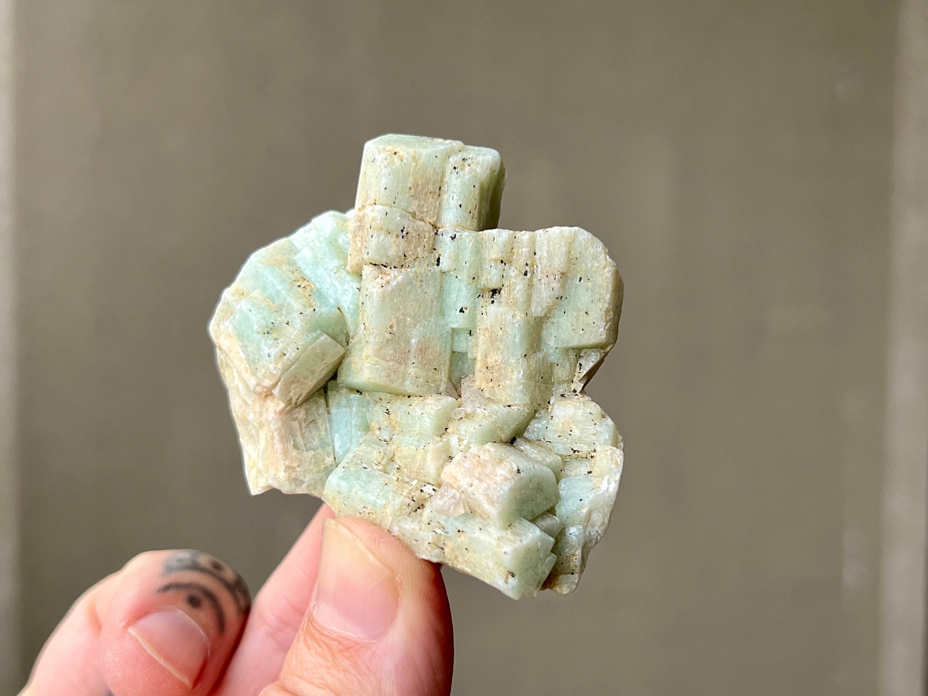 Amazonite, Natural Raw Amazonite in Unique Formation, Heart Chakra ...
