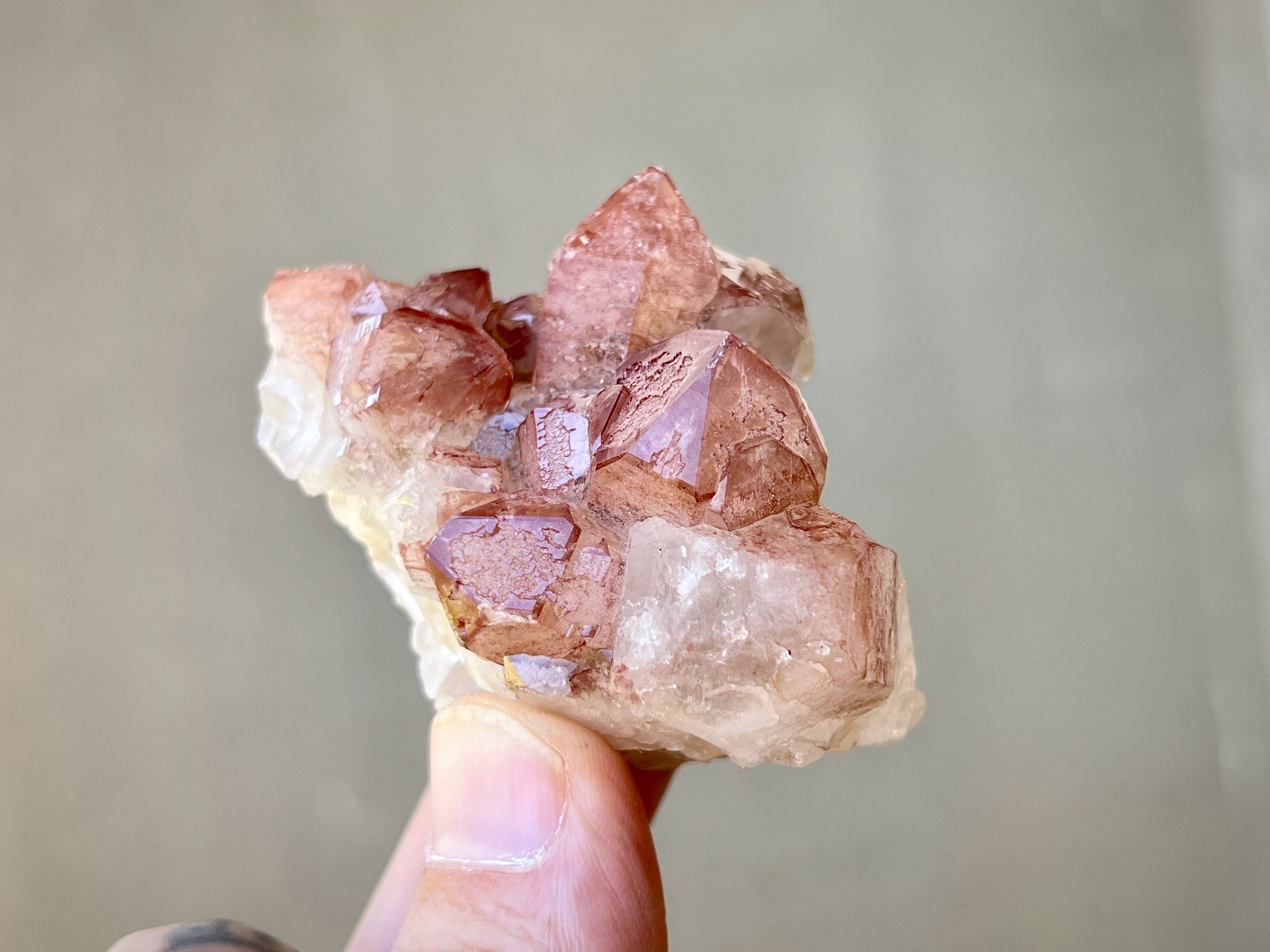 Red Dragon Quartz with Vibrant Pink Inclusions, New Find, Calming and ...