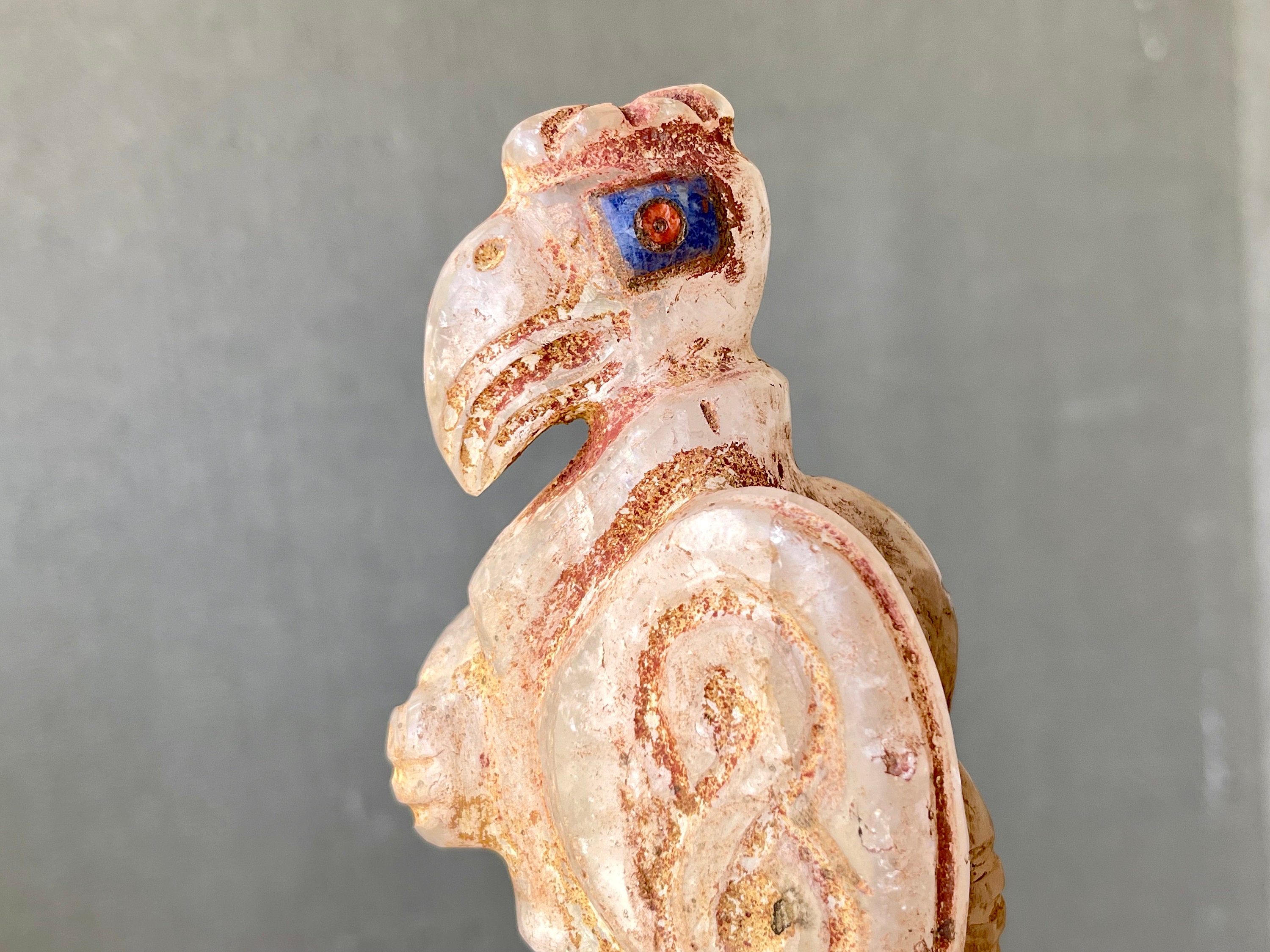 Condor and Serpent Statue by José Aguilar, Carved Crystal Condor and ...