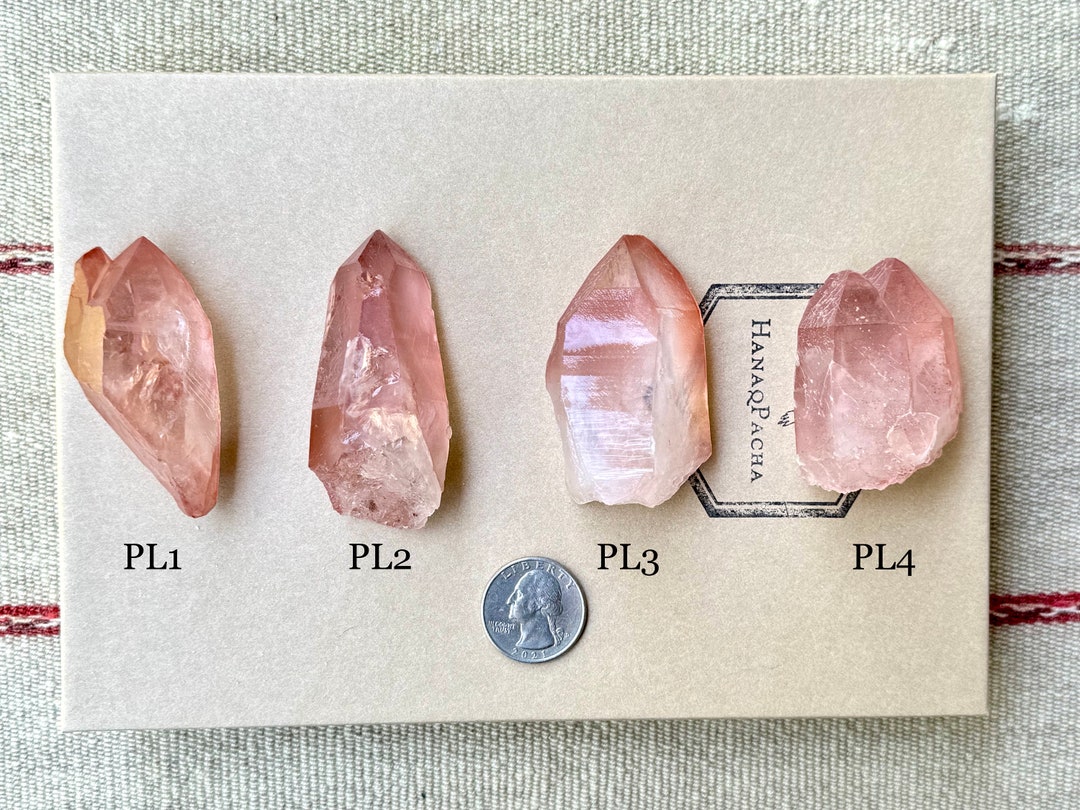 Pink Scarlet Temple Lemurian Quartz, Choose ONE of 4 Lemurians With ...