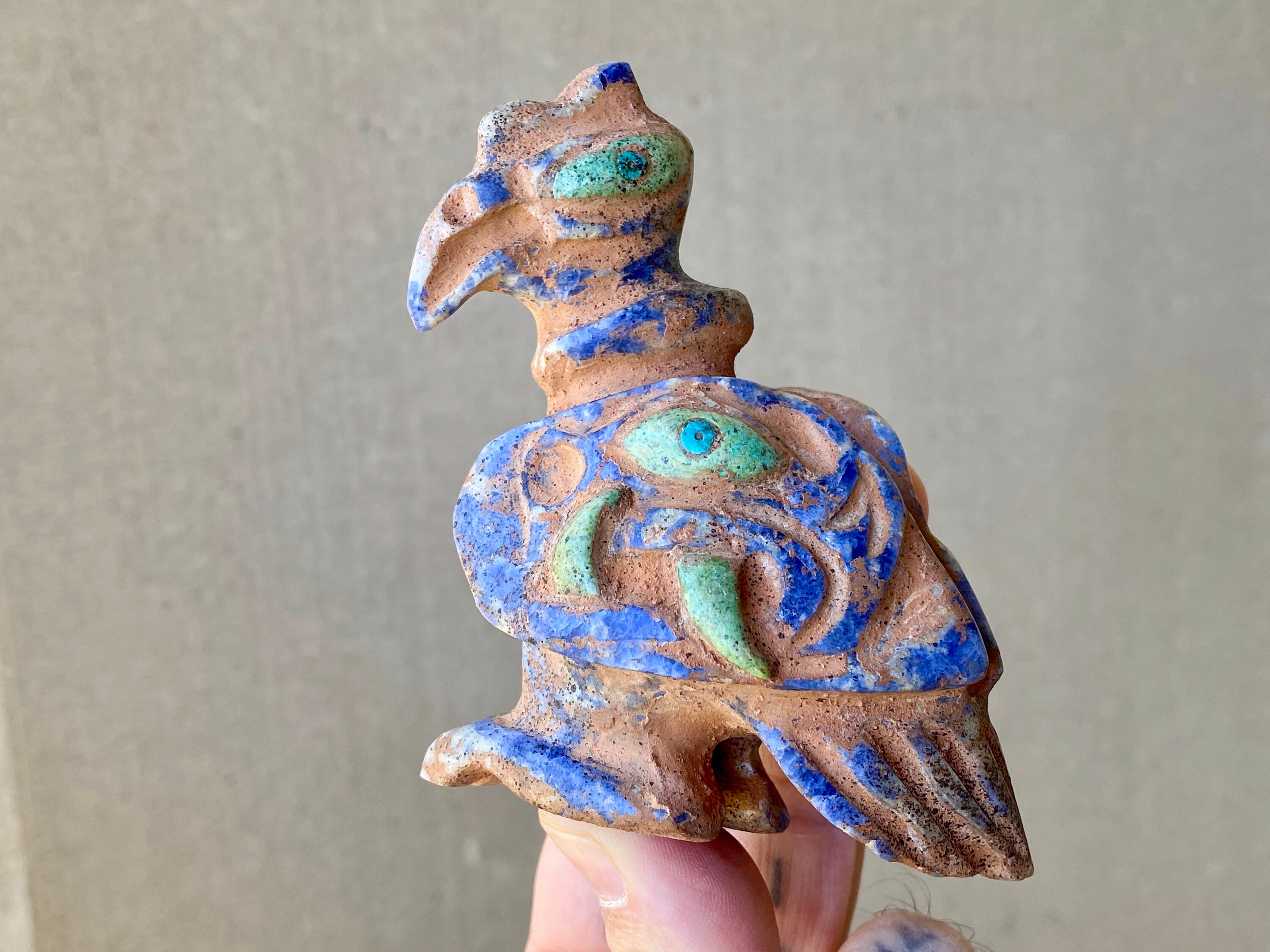 Incan Condor and Serpent Statue by José Aguilar, Carved Crystal Condor ...