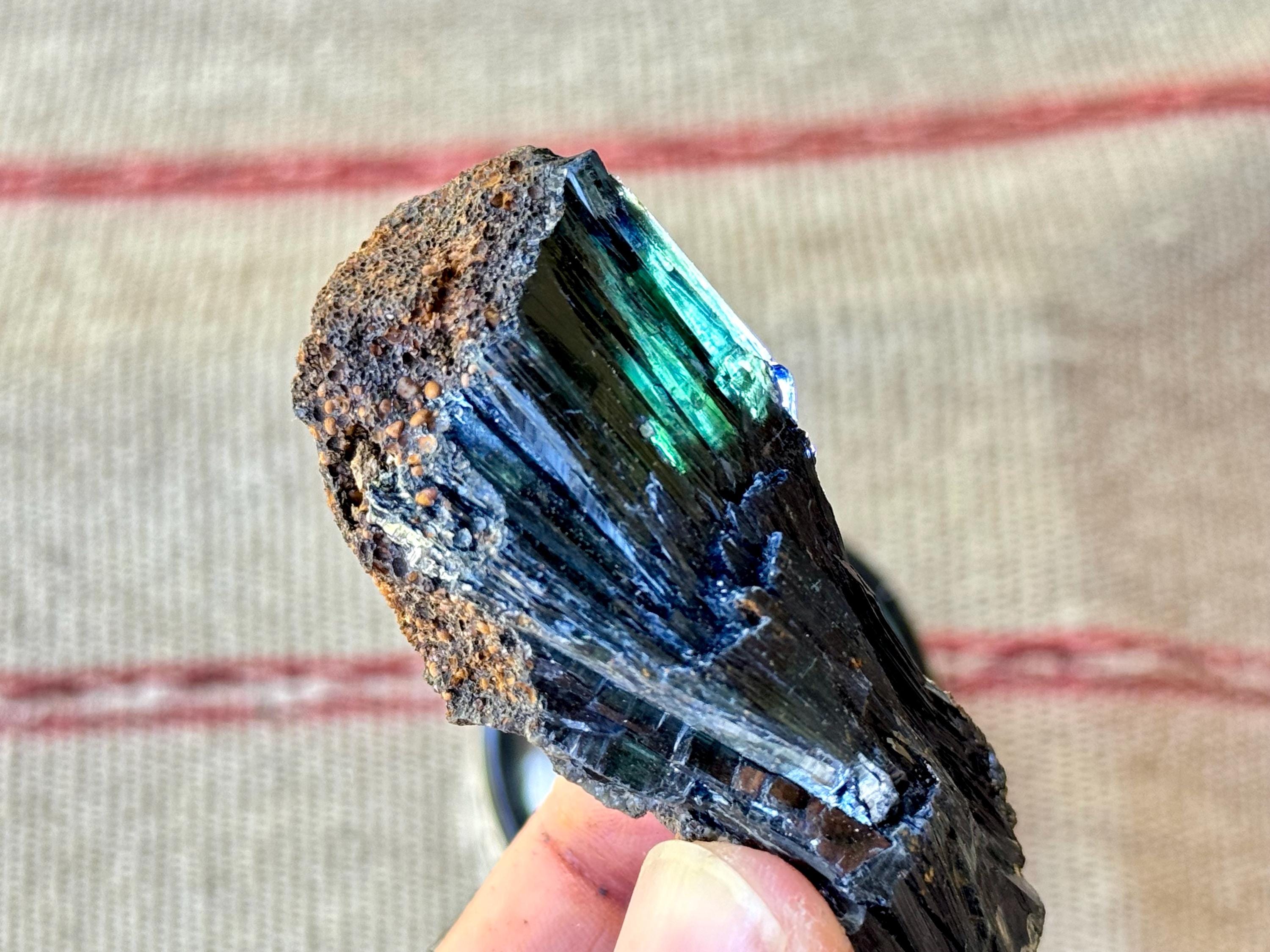 Vivianite with Green and Blue Hues from Amazonas, 65g, New Find, Heart ...