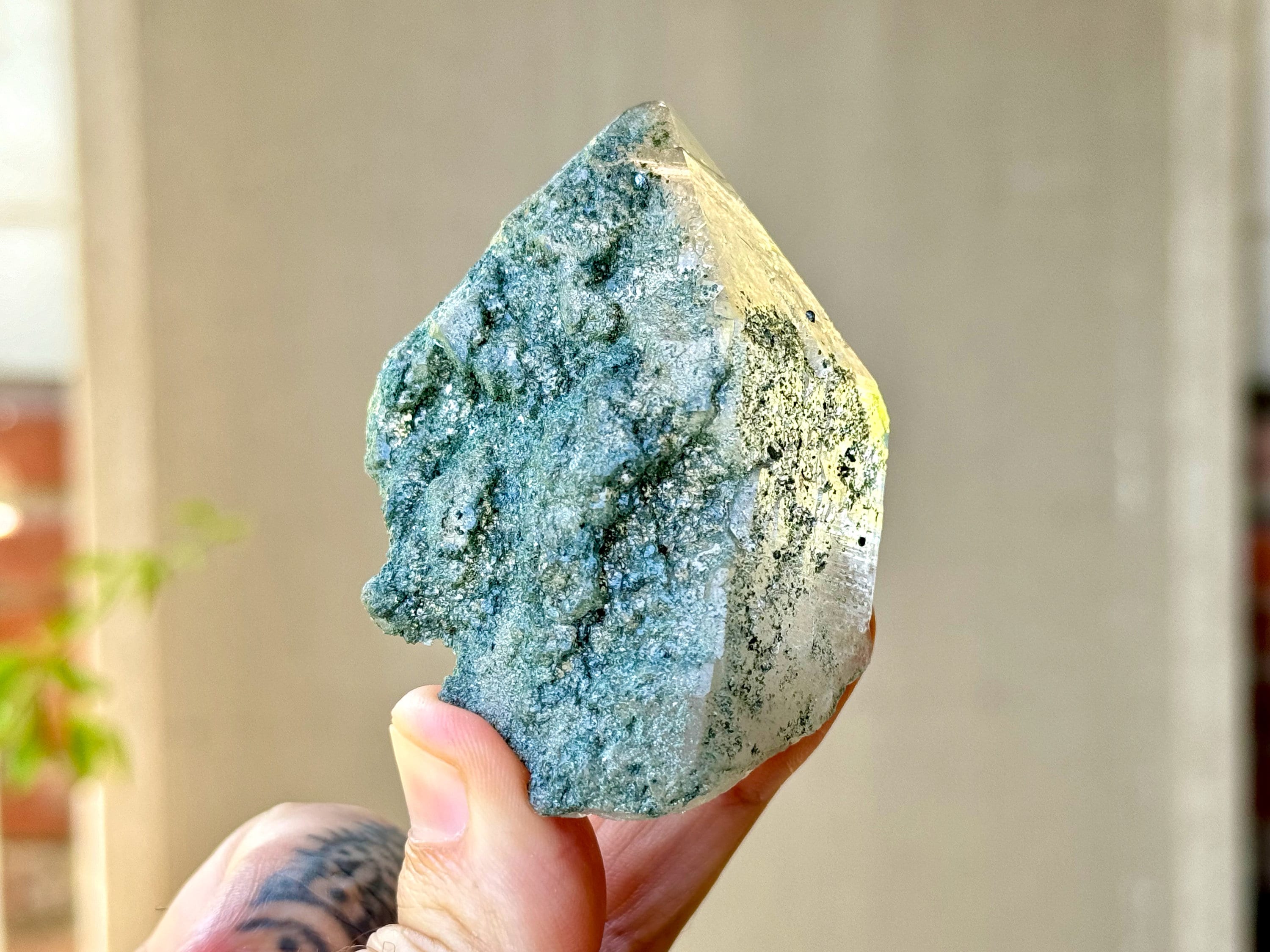Himalayan Quartz with Green Chlorite, 118g, New Find, Water Clear High ...