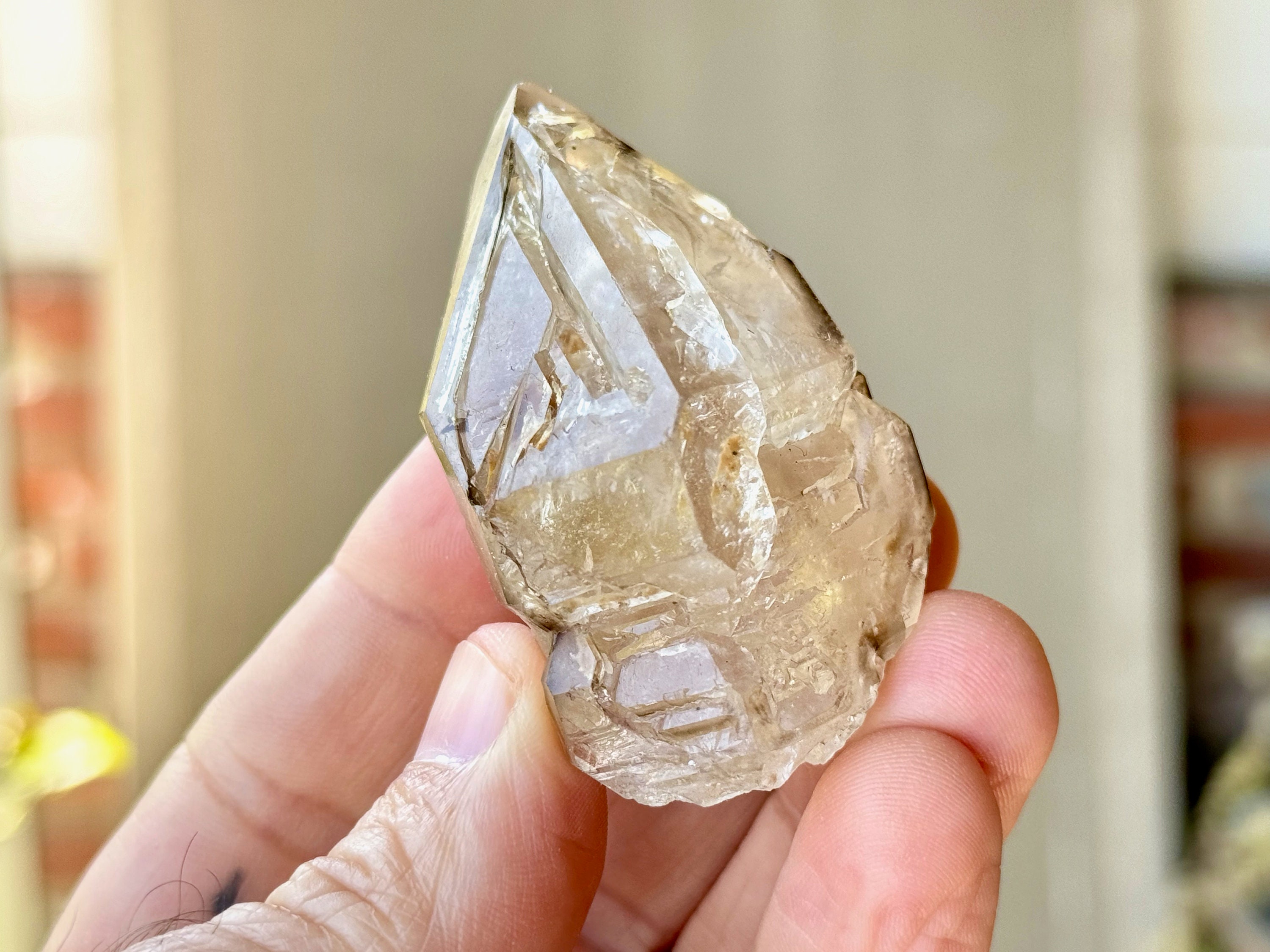 Elestial Quartz with Deep Etched Impressions and Smoky Highlights, New ...