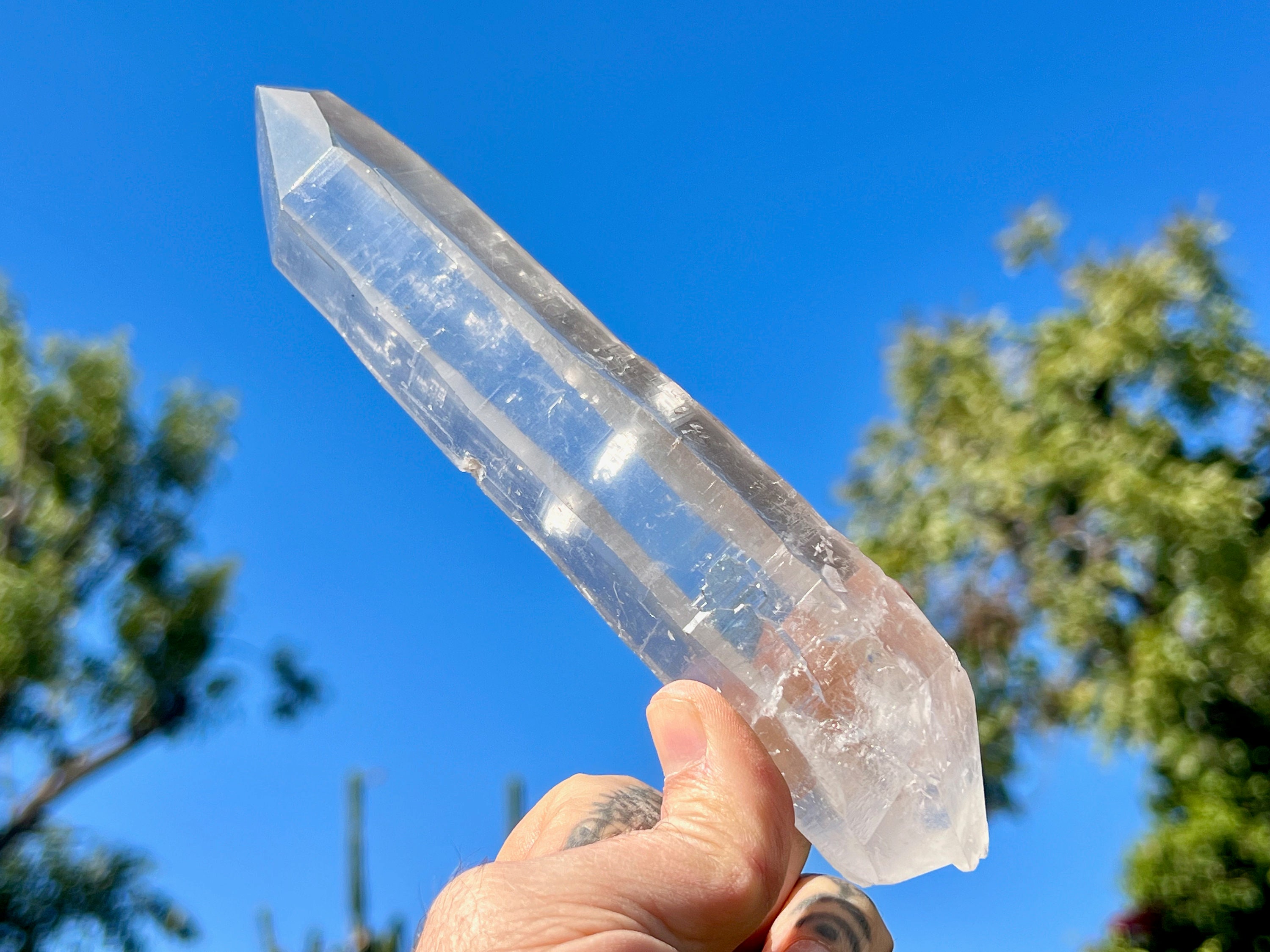 7 Diamantina Laser Quartz Crystal with Exquisite Clarity and Double ...