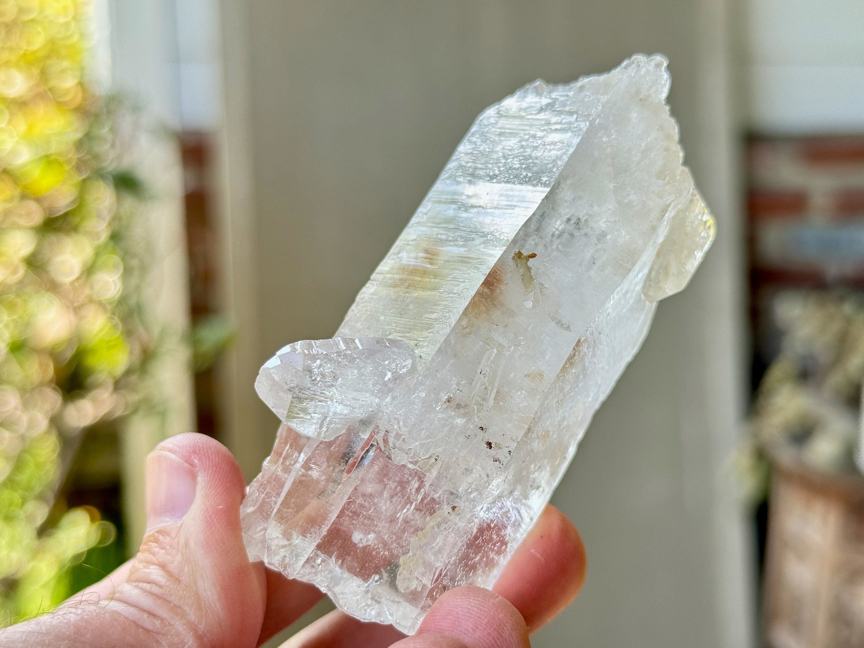 Lightning Strike Quartz with Unique Curved Formation and Elestial Main ...