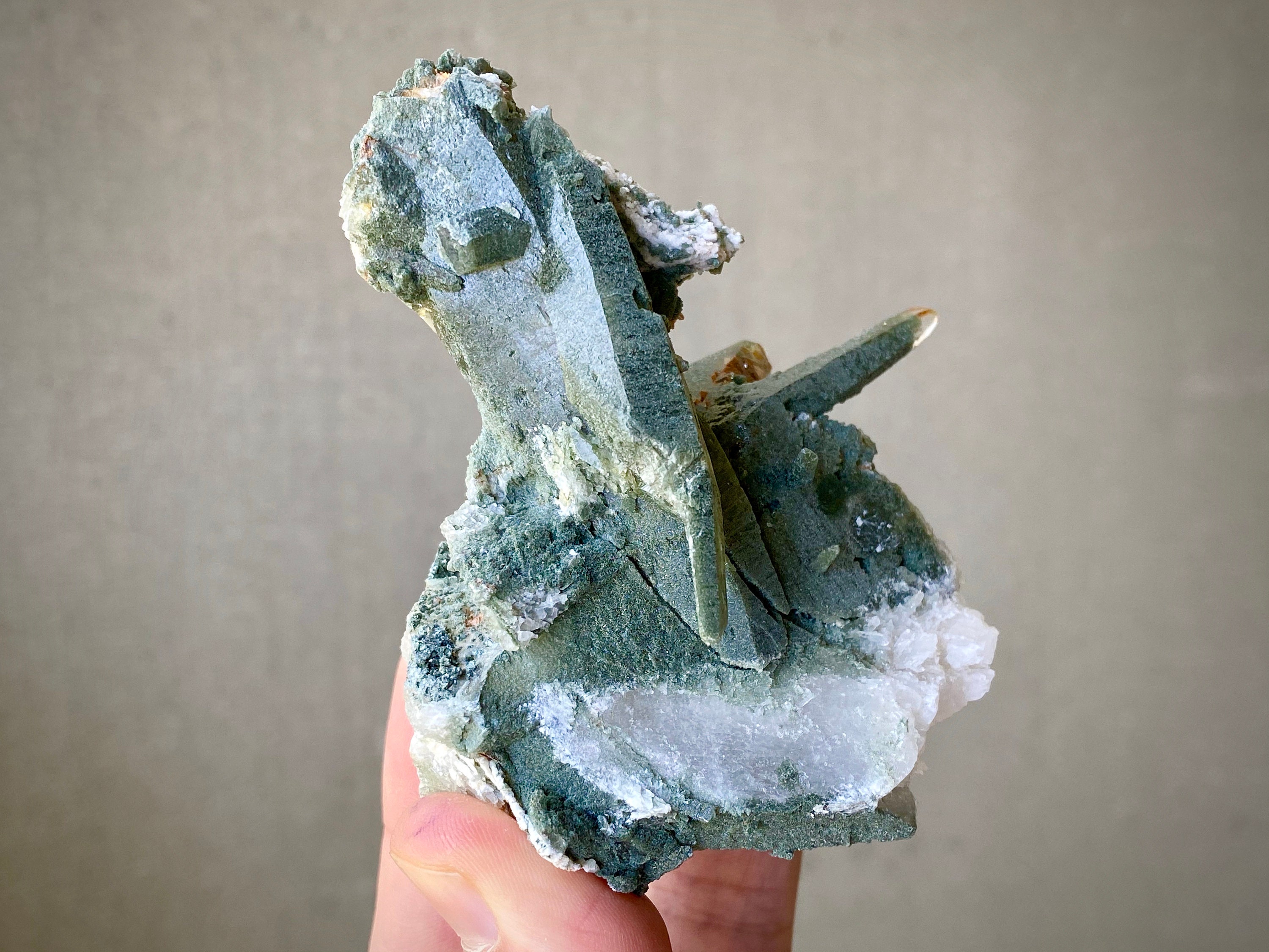 Himalayan Quartz Crystal, Rare Find, Nepal Quartz with Green Chlorite ...