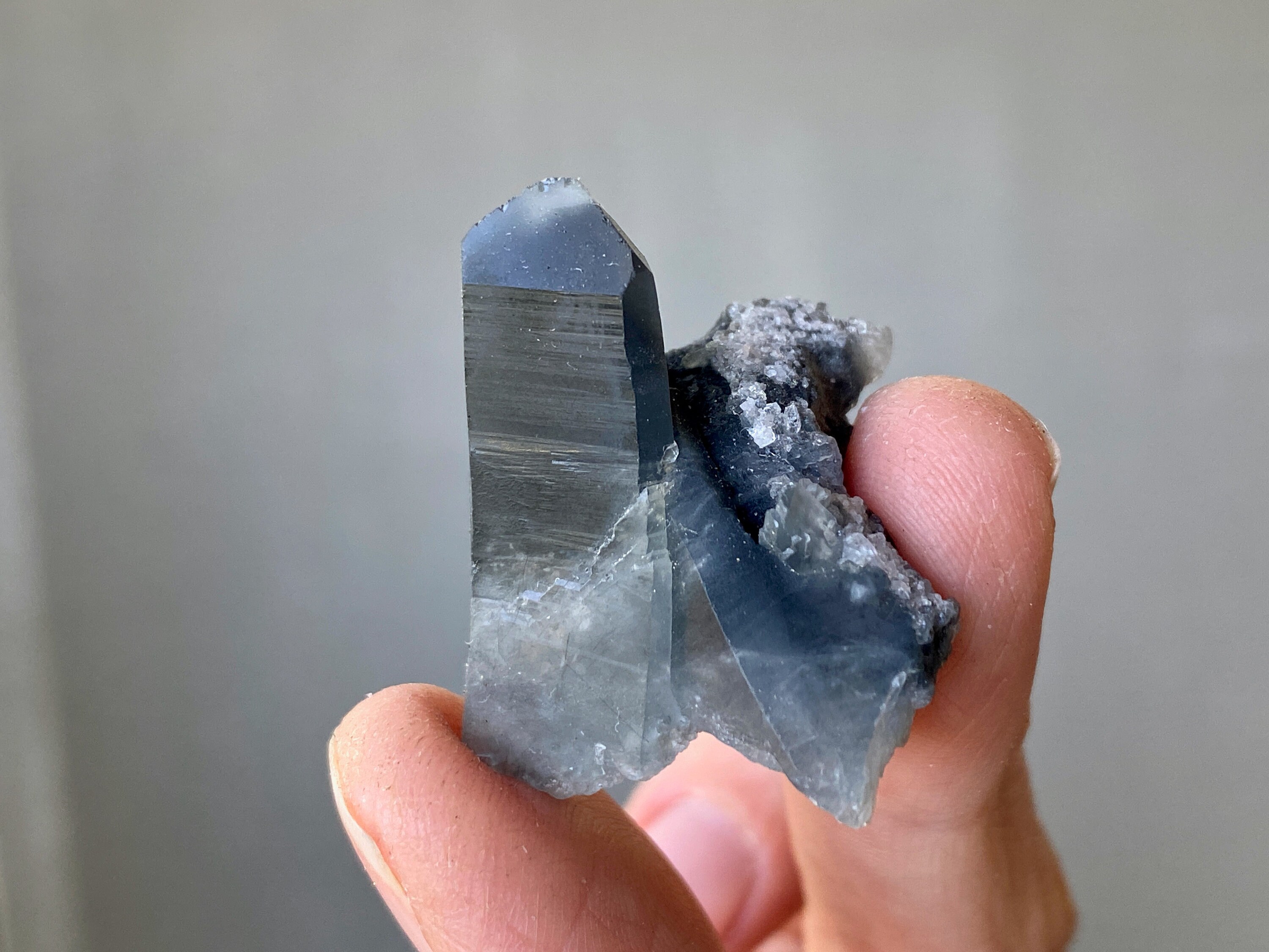 Blue Tara Quartz with Vibrant Blue Riebeckite Inclusions, New Find ...