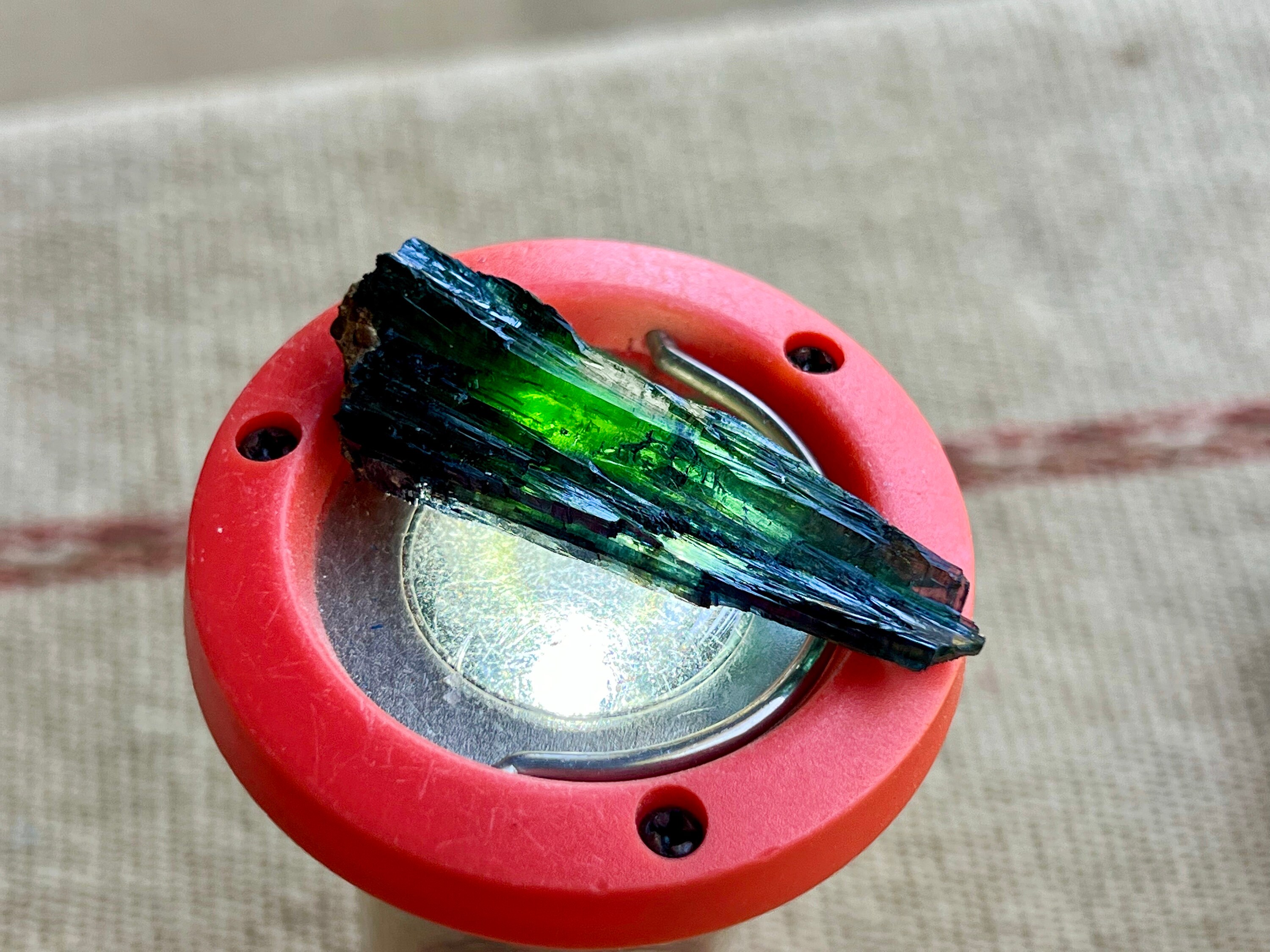 Vivianite Crystal, 6.6g / 2, New Find, Beautiful Deep Green Hue, Heart ...