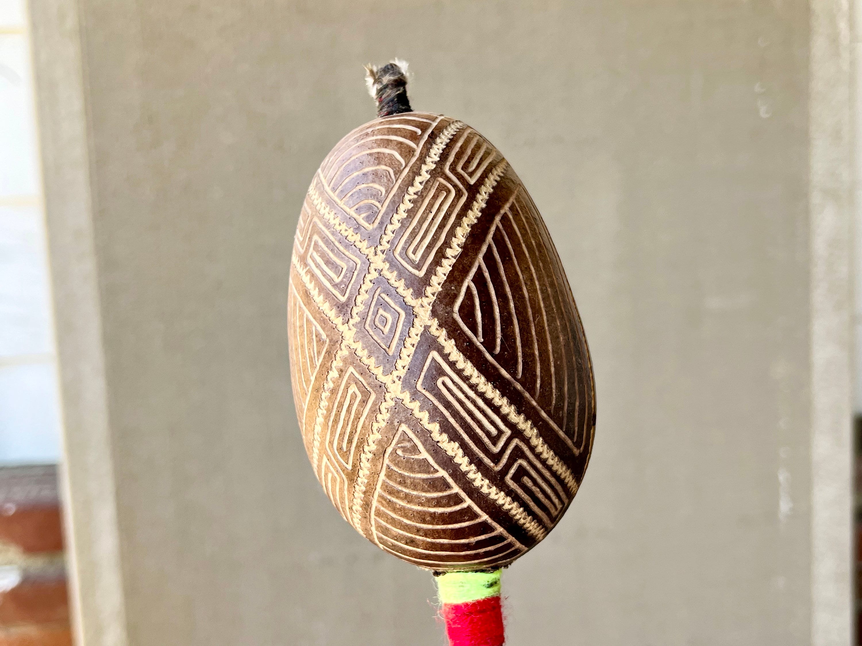Shipibo Gourd Rattle from the Peruvian Amazon, Traditional Shaman ...