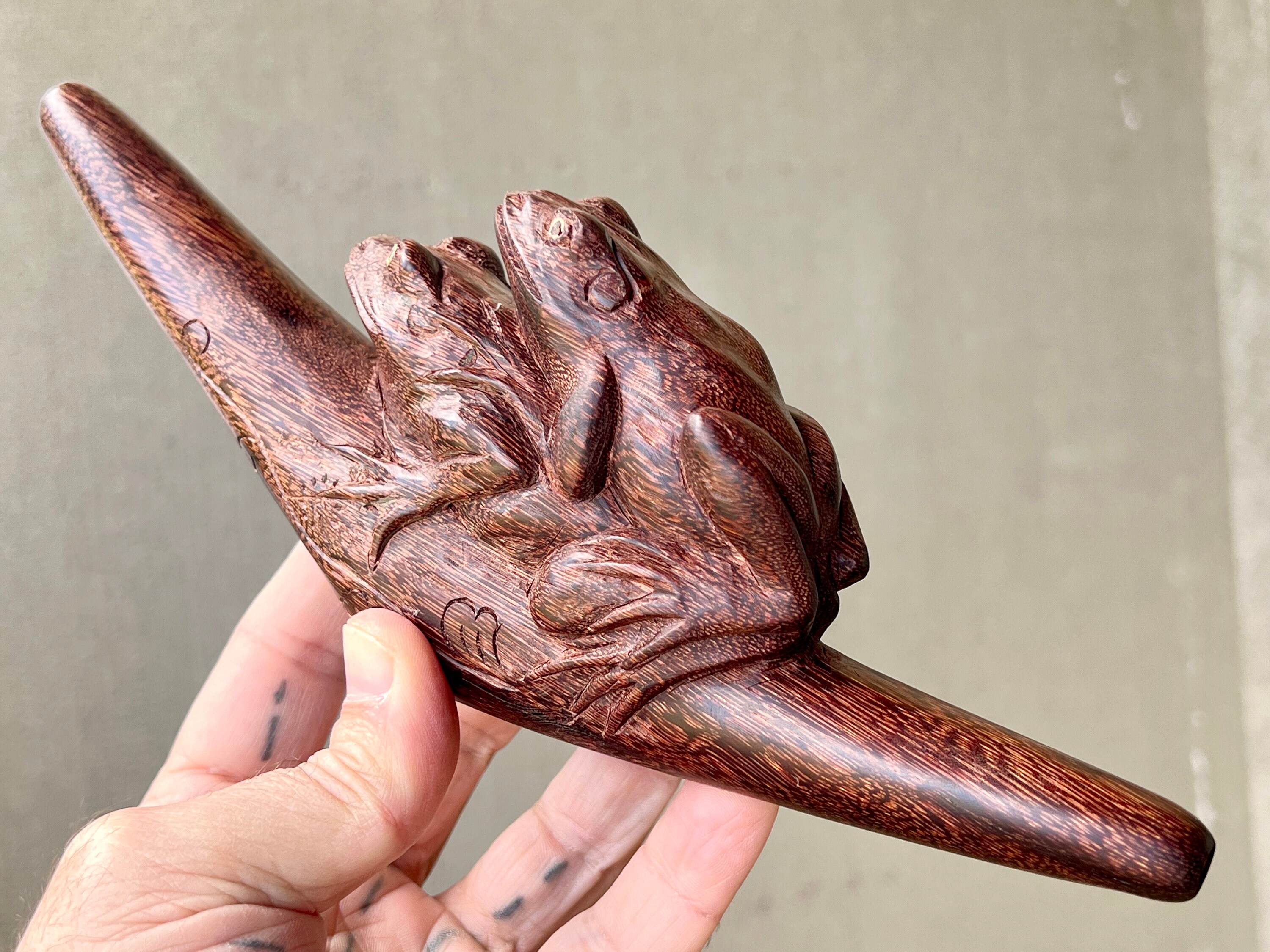 Frog Tepi Pipe Your Choice of Two Styles Single Block Toad - Etsy