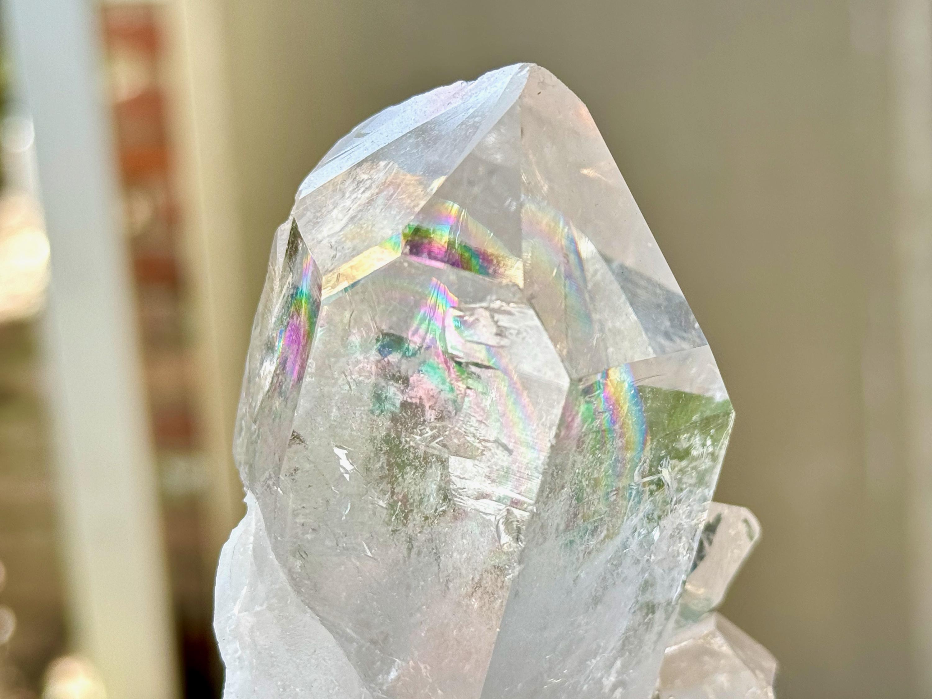 Holographic Rainbow Starbrary Quartz from Tomas Gonzaga, 527g, Mother ...
