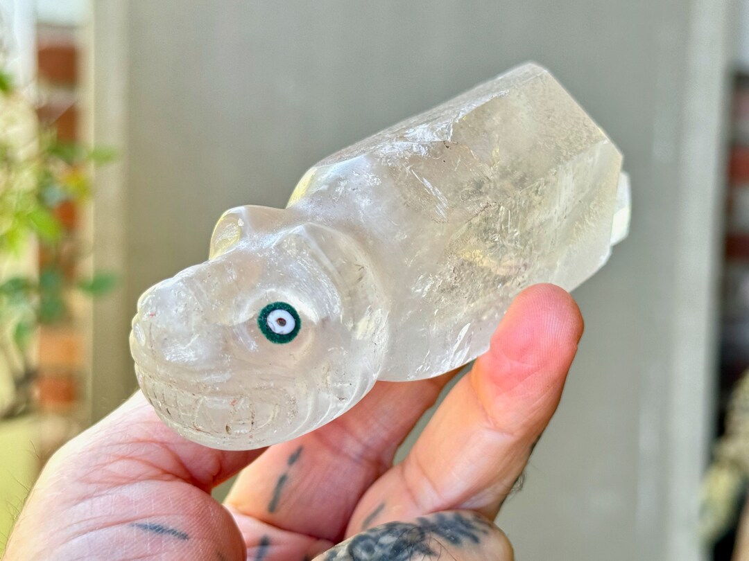 Quartz Crystal Puma Totem by Peruvian Artist Ruben Layme, MINOR SCRATCH ...