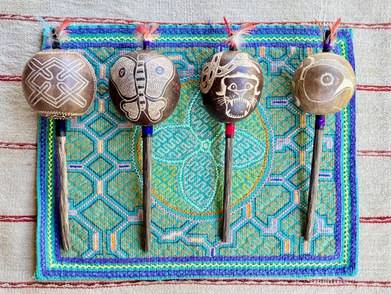 Shaman Rattles - HANAQPACHA