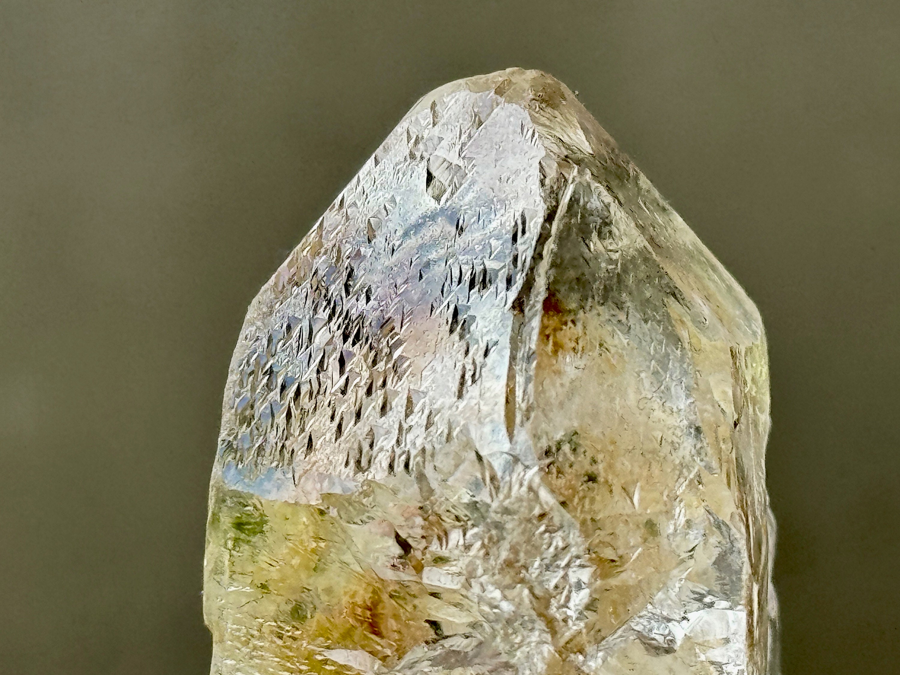 Dissolution Ice Quartz with Multiple Trigons, Rare Find, Spiritual ...