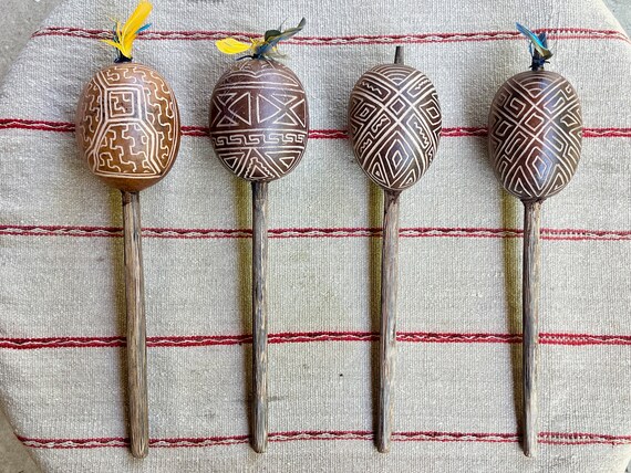 Shaman Rattles - HANAQPACHA