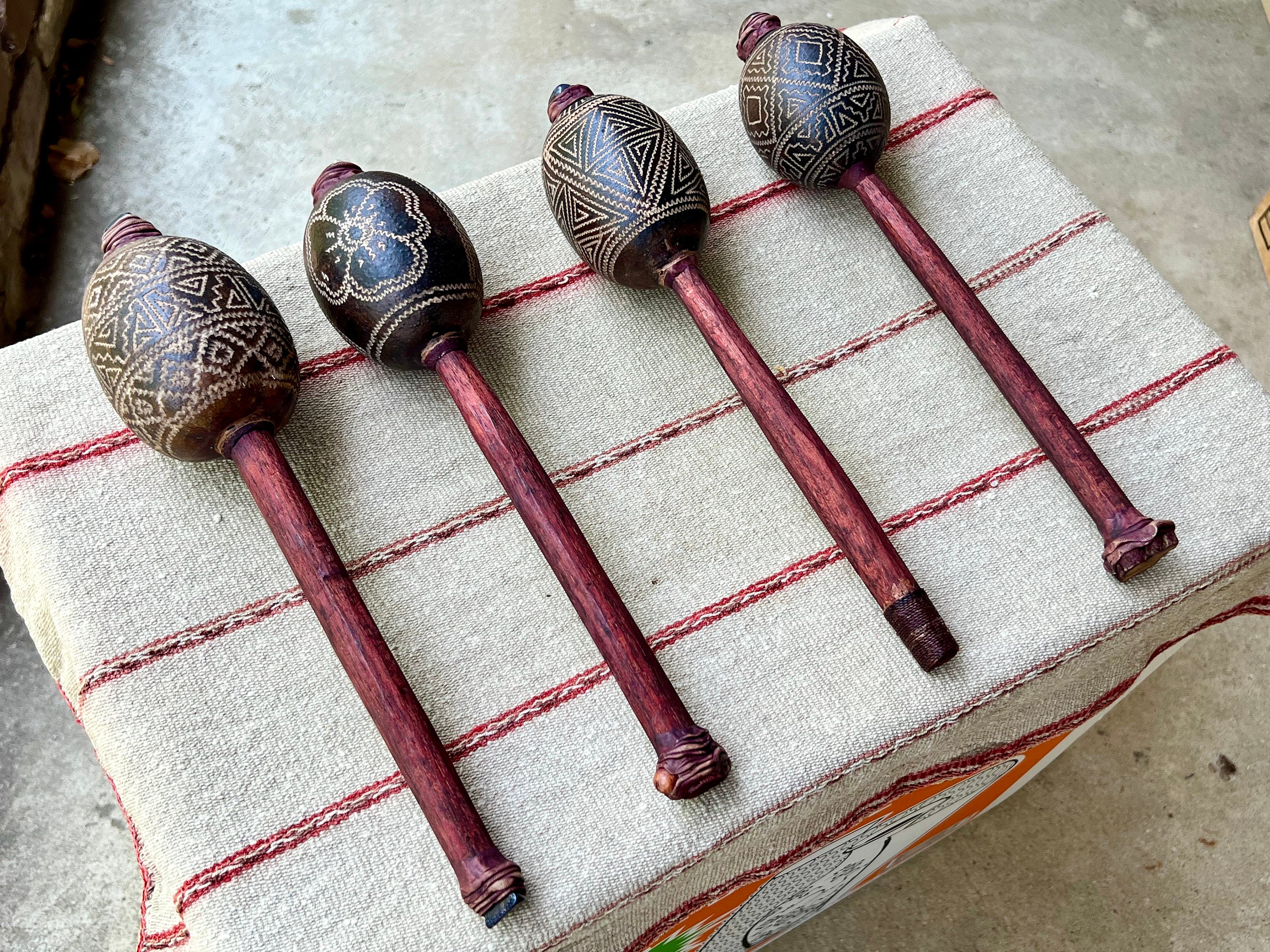 Shaman Rattle, Traditional Shipibo Rattle for Shamanic Plant Medicine ...