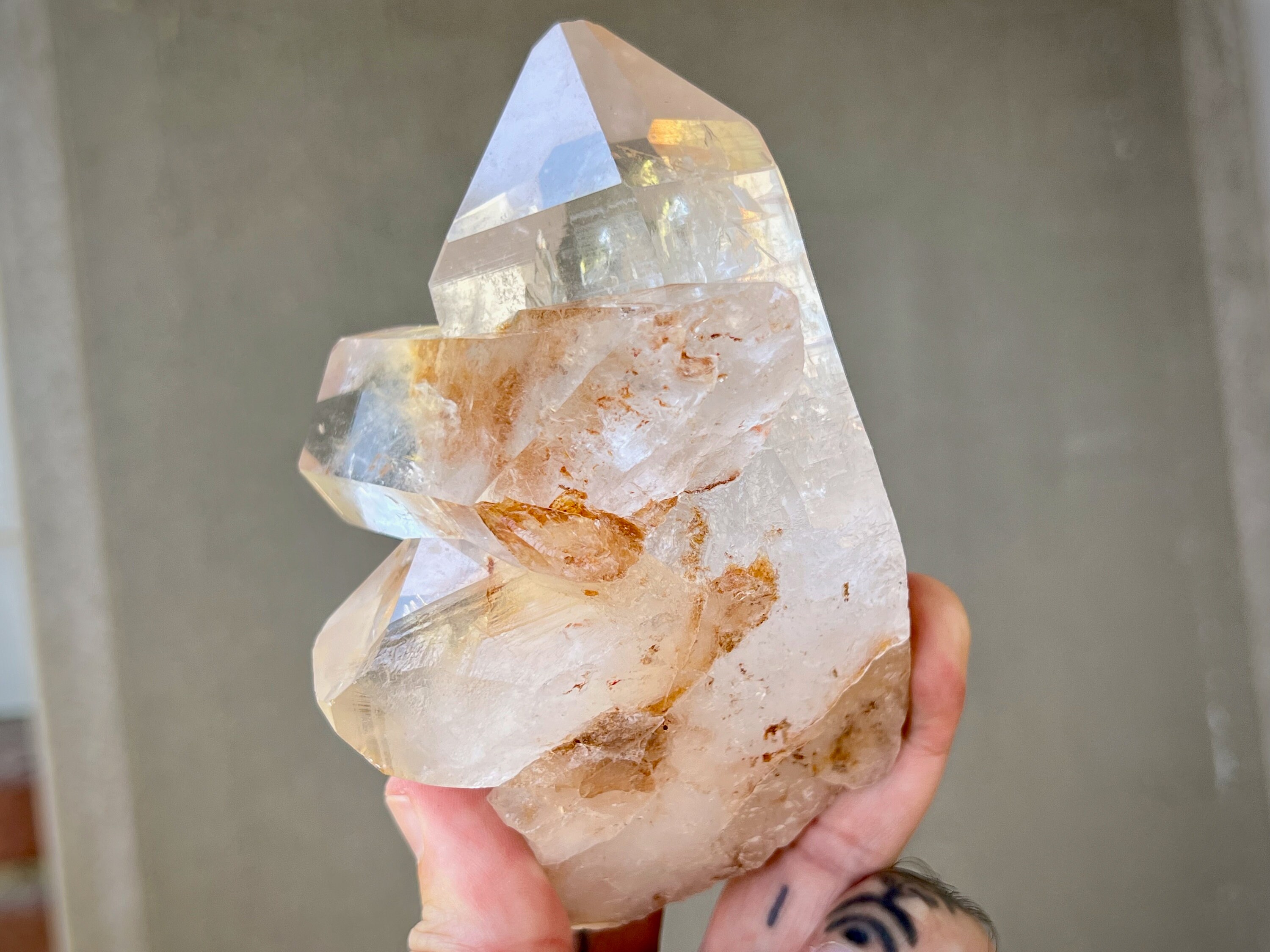 Lustrous and Water Clear Pink Cathedral Quartz, 664g, New Find, Akashic ...