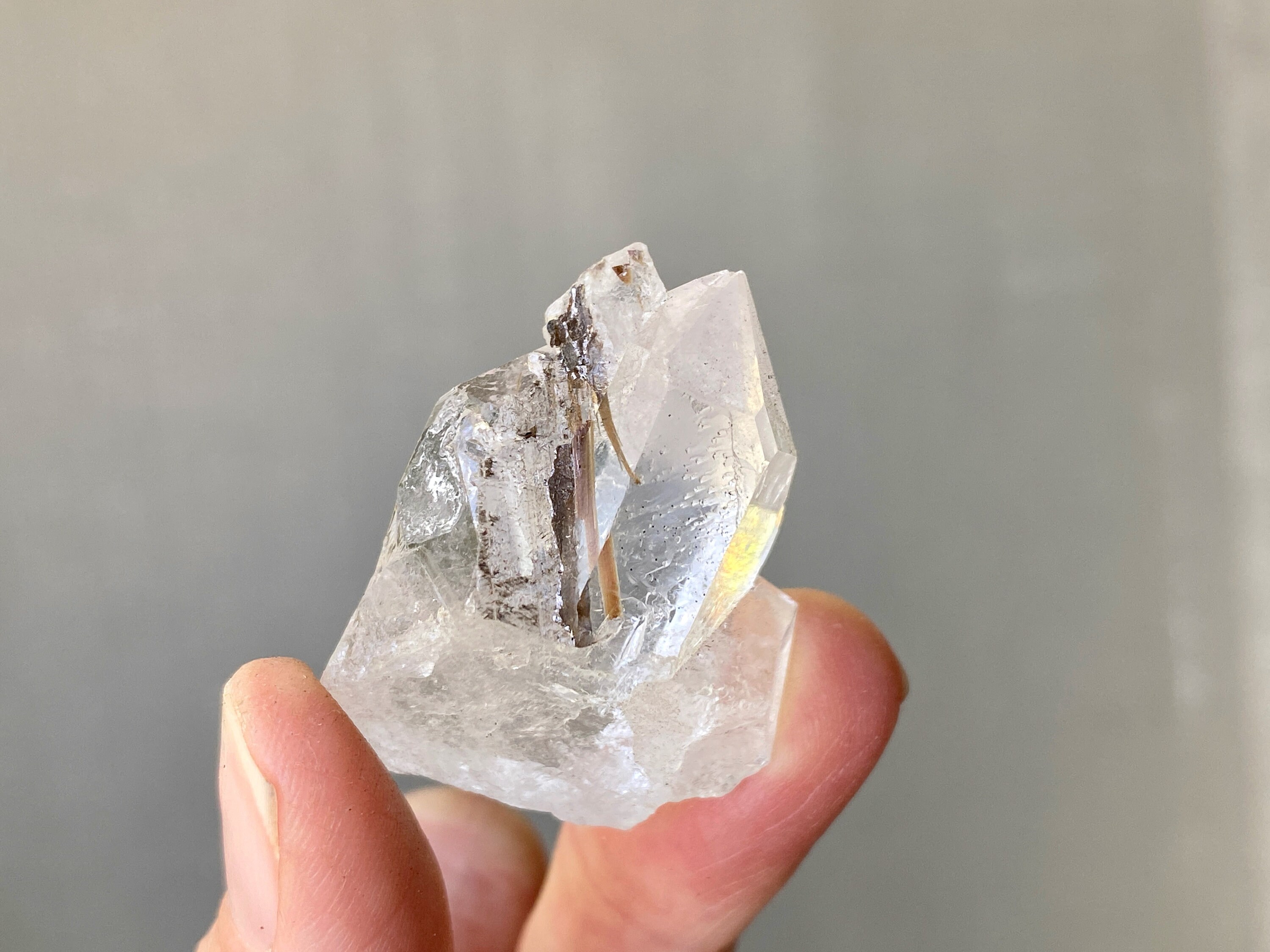 Brookite Included Quartz, New Find, Rare Inclusion, Clear Quartz with ...