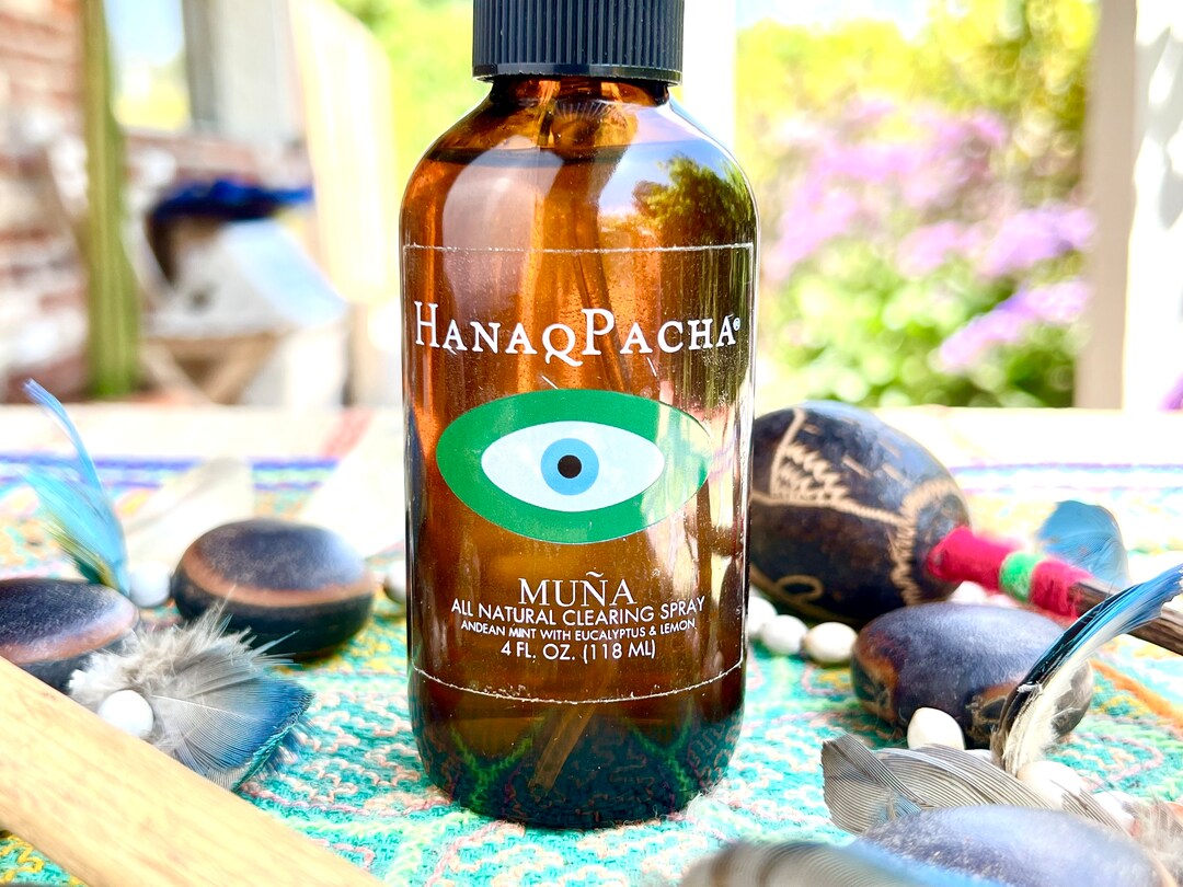 Andean Mint Spray, Muña With Eucalyptus & Lemon, 4 Oz, Energy Clearing ...
